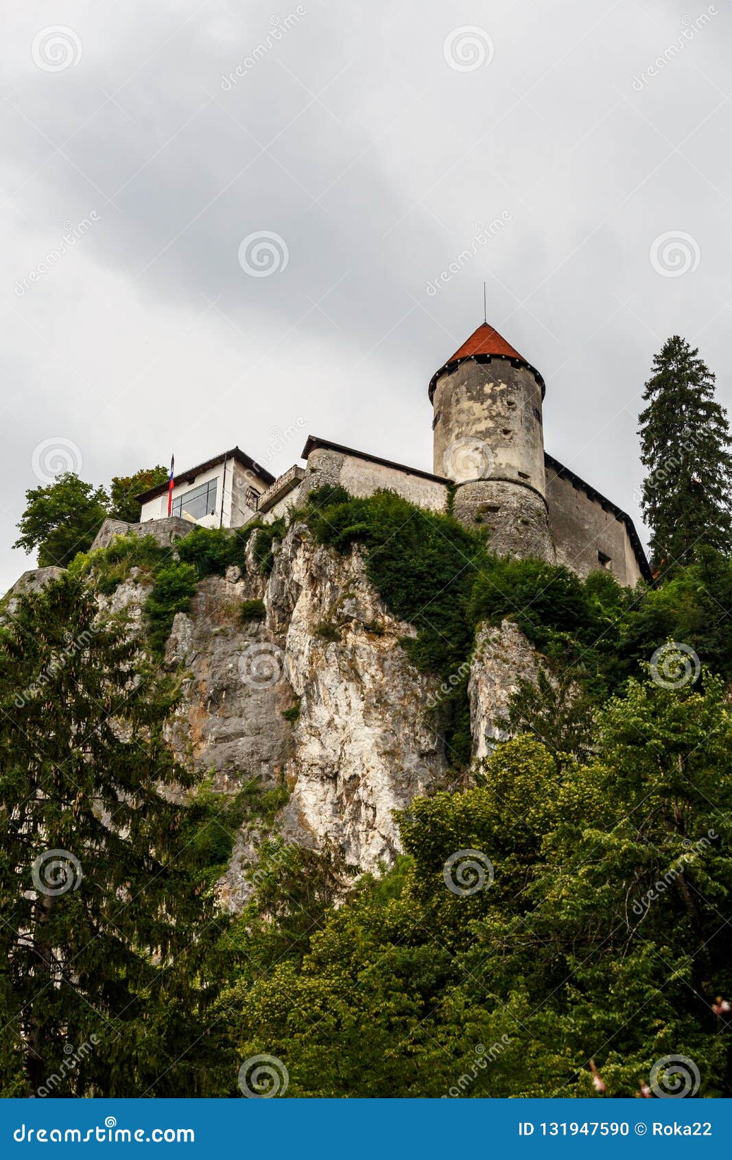 Bled Castle Blejski Grad in Bled Stock Photo - Image of citadel ...