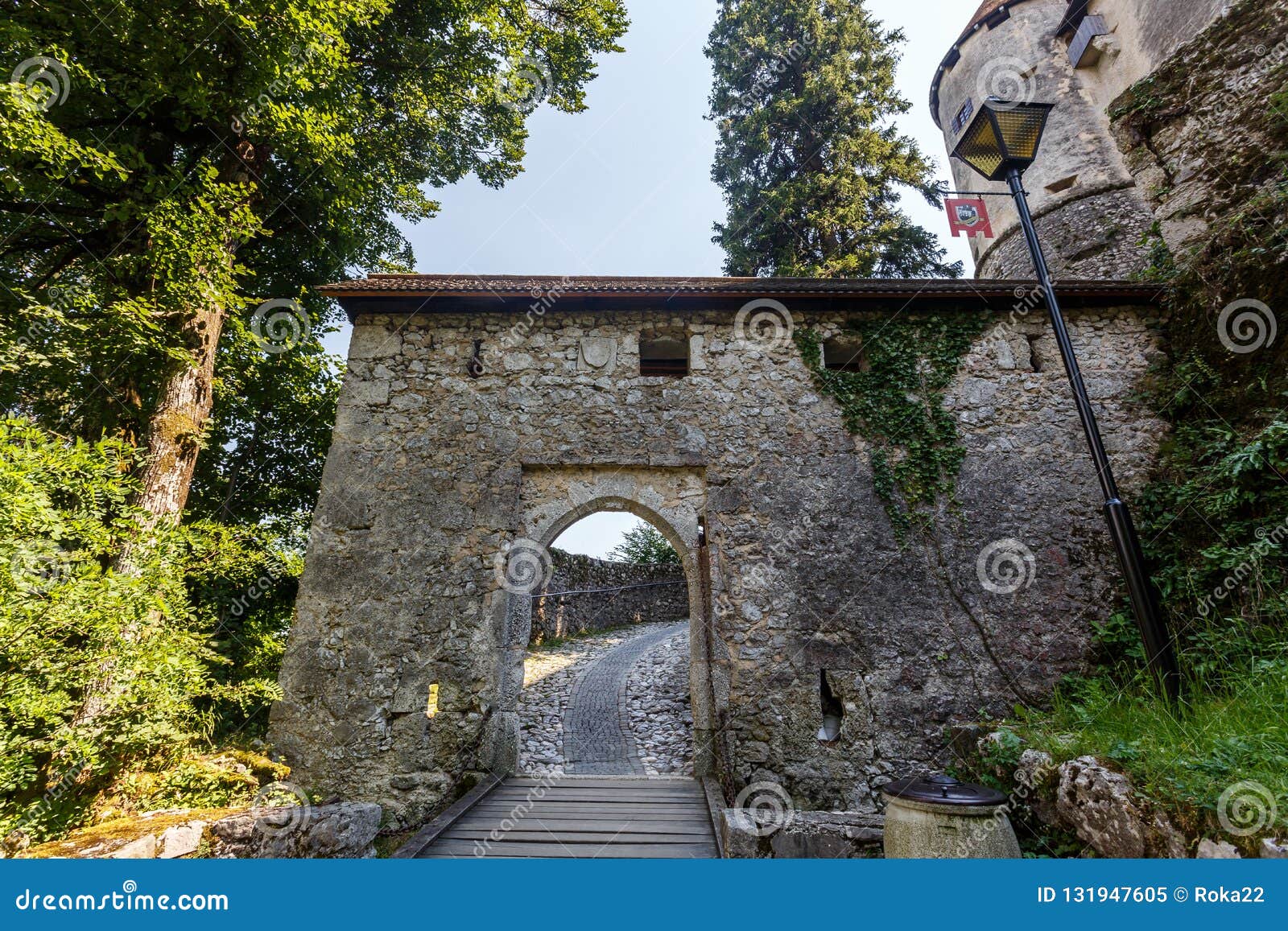 Bled Castle Blejski Grad in Bled Stock Image - Image of citadel, scene ...
