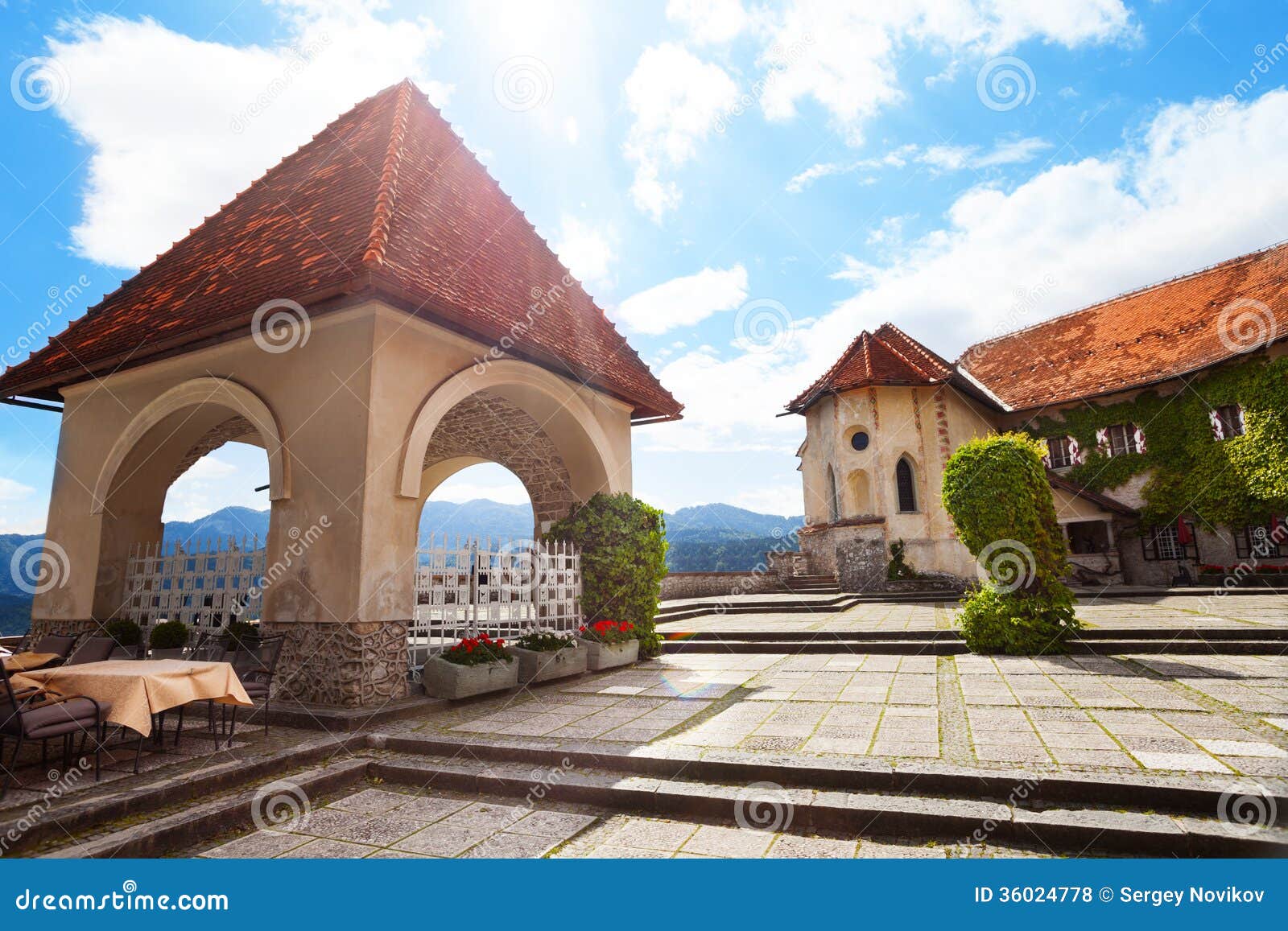 Bled top castle stock photo. Image of mountains, attraction - 36024778