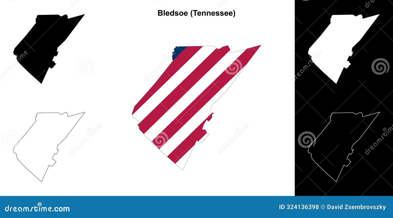 Bledsoe outline map stock illustration. Illustration of border - 324136398