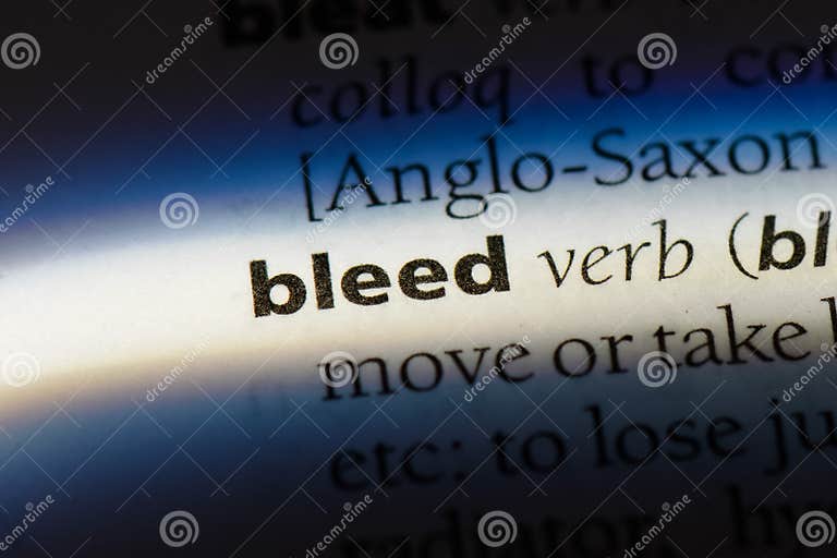 Bleed stock photo. Image of book, isolated, closeup - 114405092
