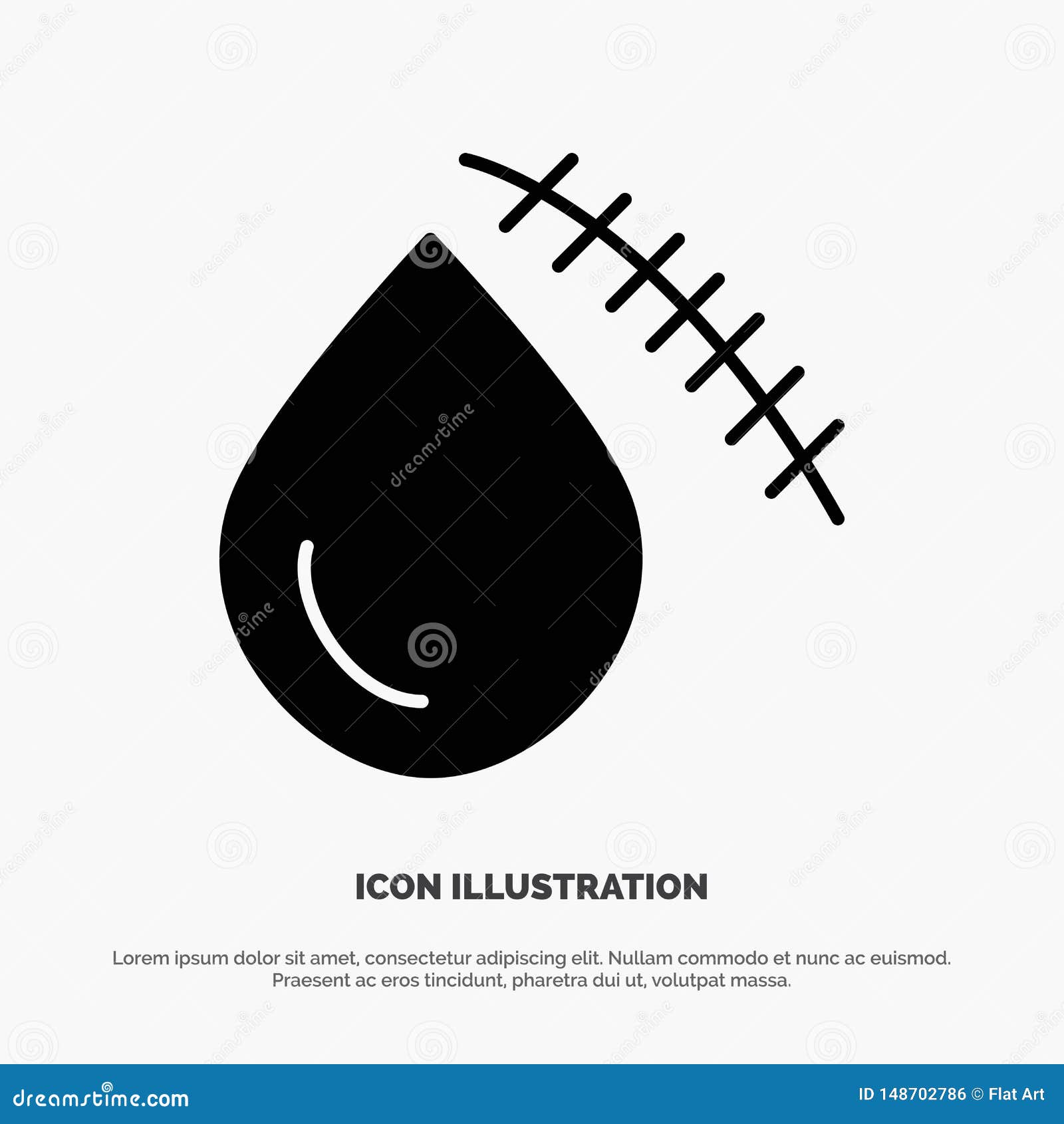 Bleeding, Blood, Cut, Injury, Wound Line Icon With 5 Steps Presentation ...