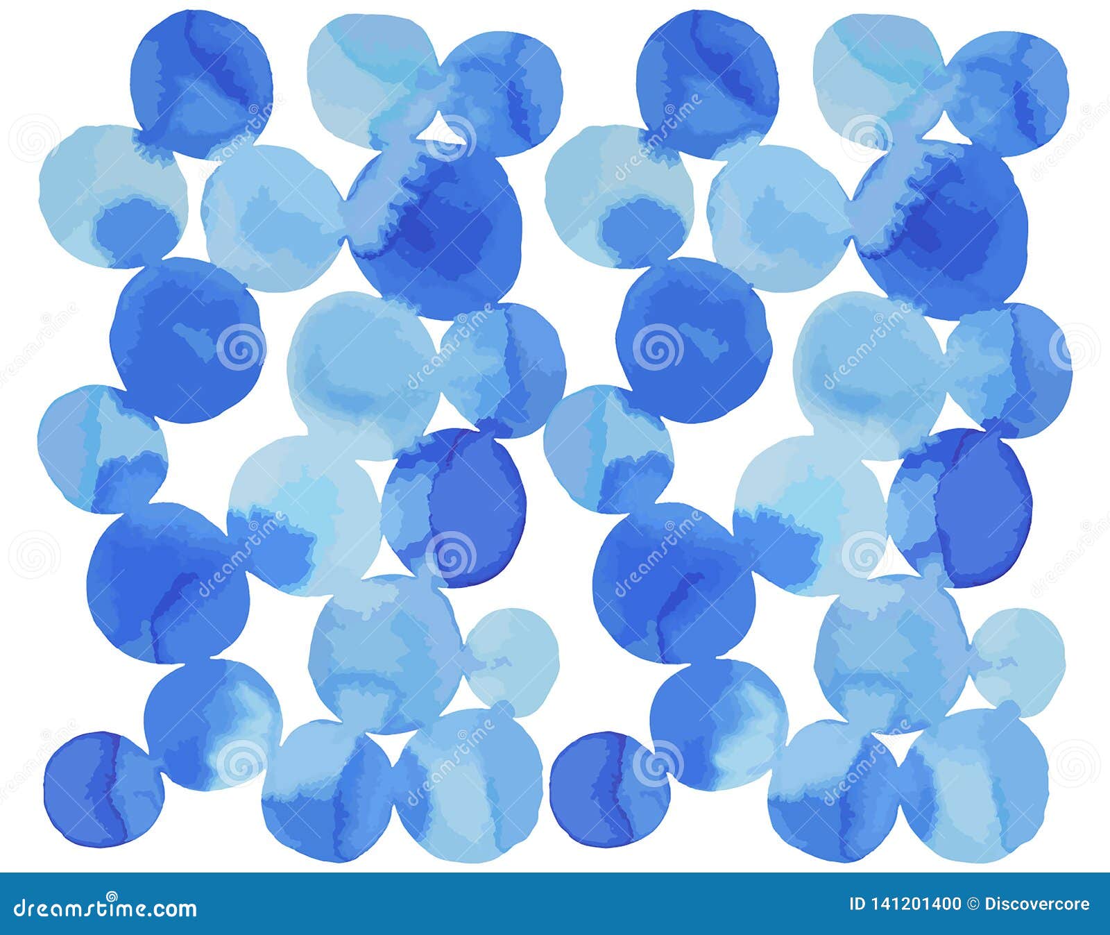 Blue Bleeding Watercolor Painted Background Texture Cartoon Vector ...