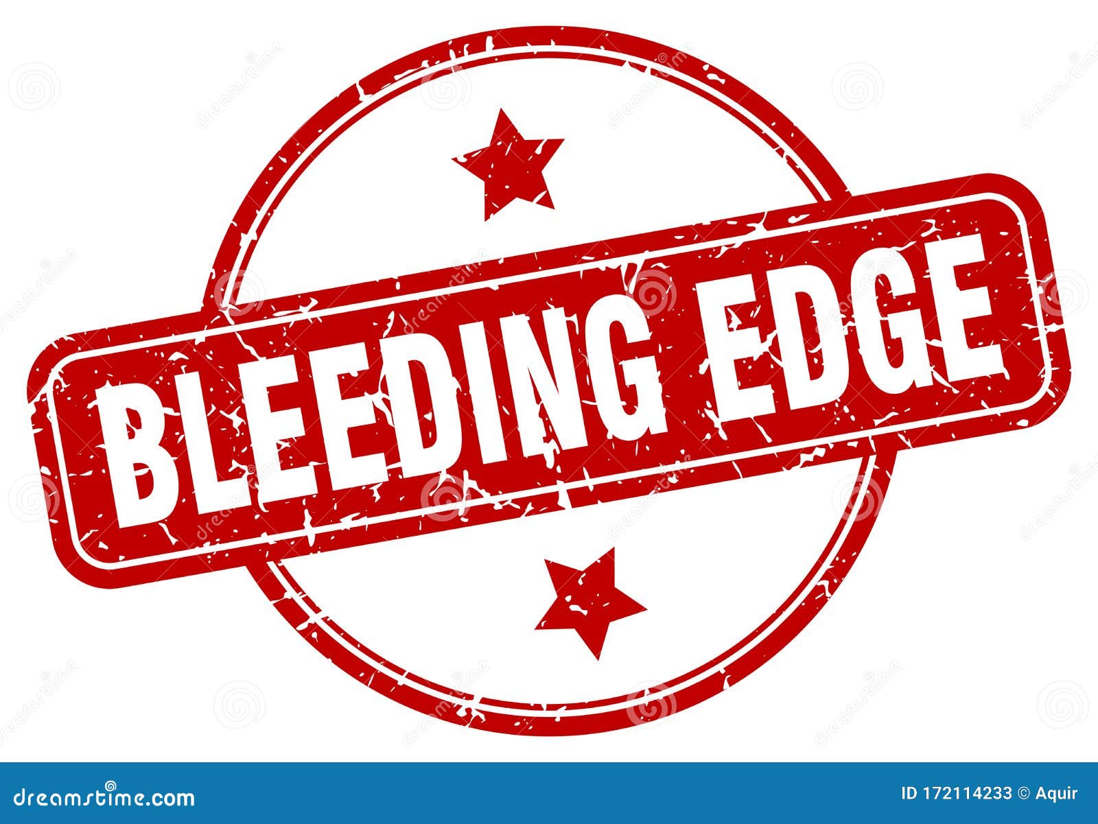 Bleeding Edge Stamp. Bleeding Edge Round Grunge Sign Stock Vector ...