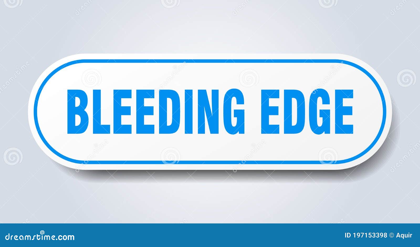 Bleeding Edge Sticker. Bleeding Edge Sign On Transparent Background ...