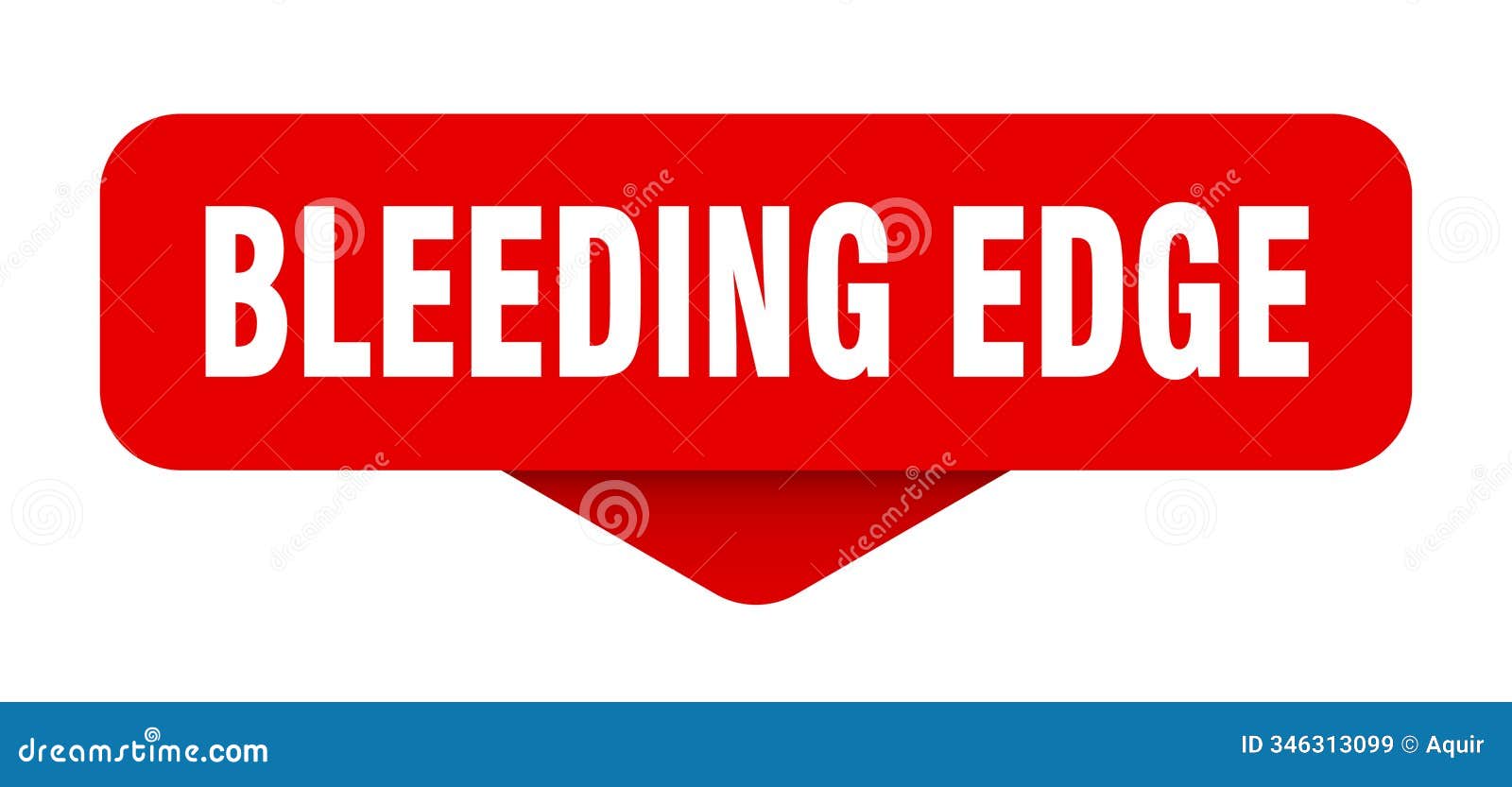 Bleeding Edge Sticker. Bleeding Edge Sign On Transparent Background Cartoon Vector ...