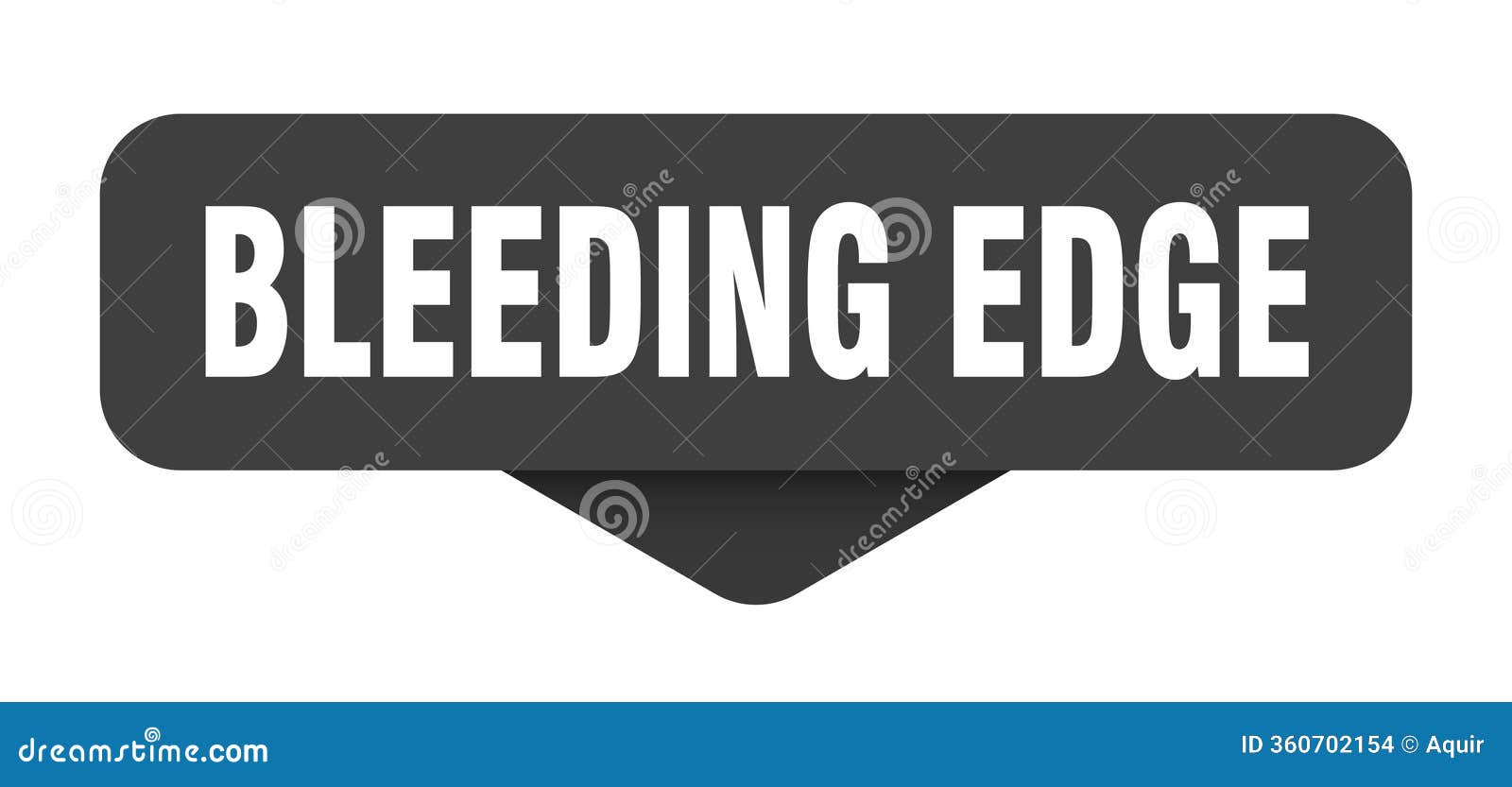 Bleeding Edge Sticker. Bleeding Edge Sign On Transparent Background Vector Illustration ...