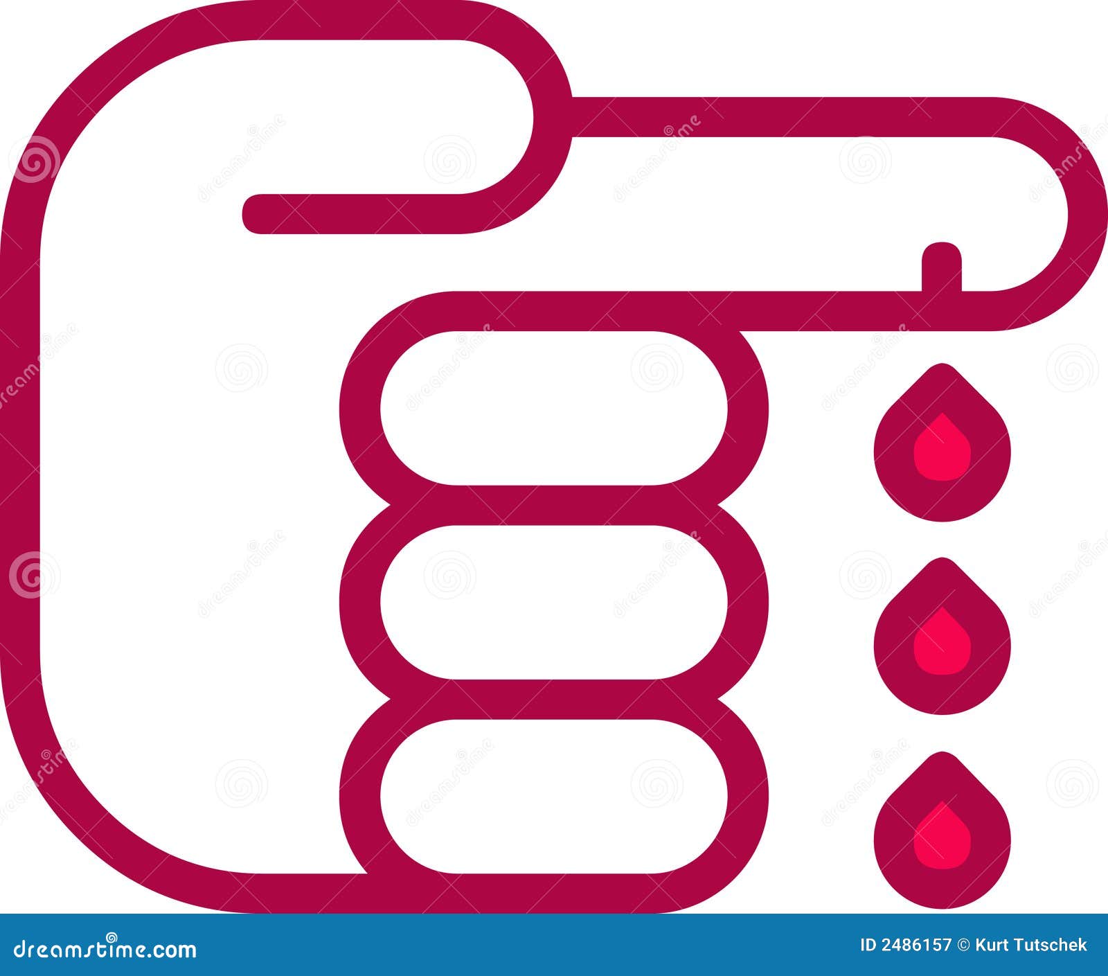 Finger Bleeding With Wound Plaster Cartoon Flat Illustration Vector ...