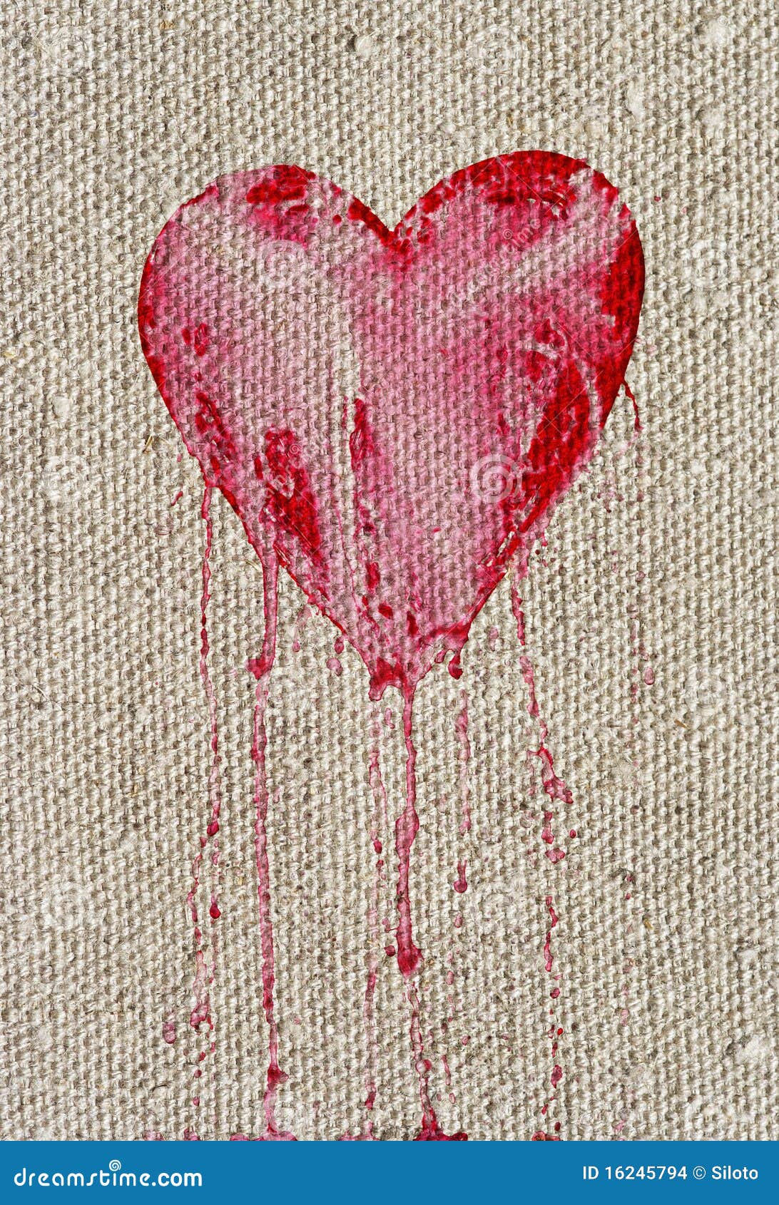 Bleeding Broken Heart Being Eaten