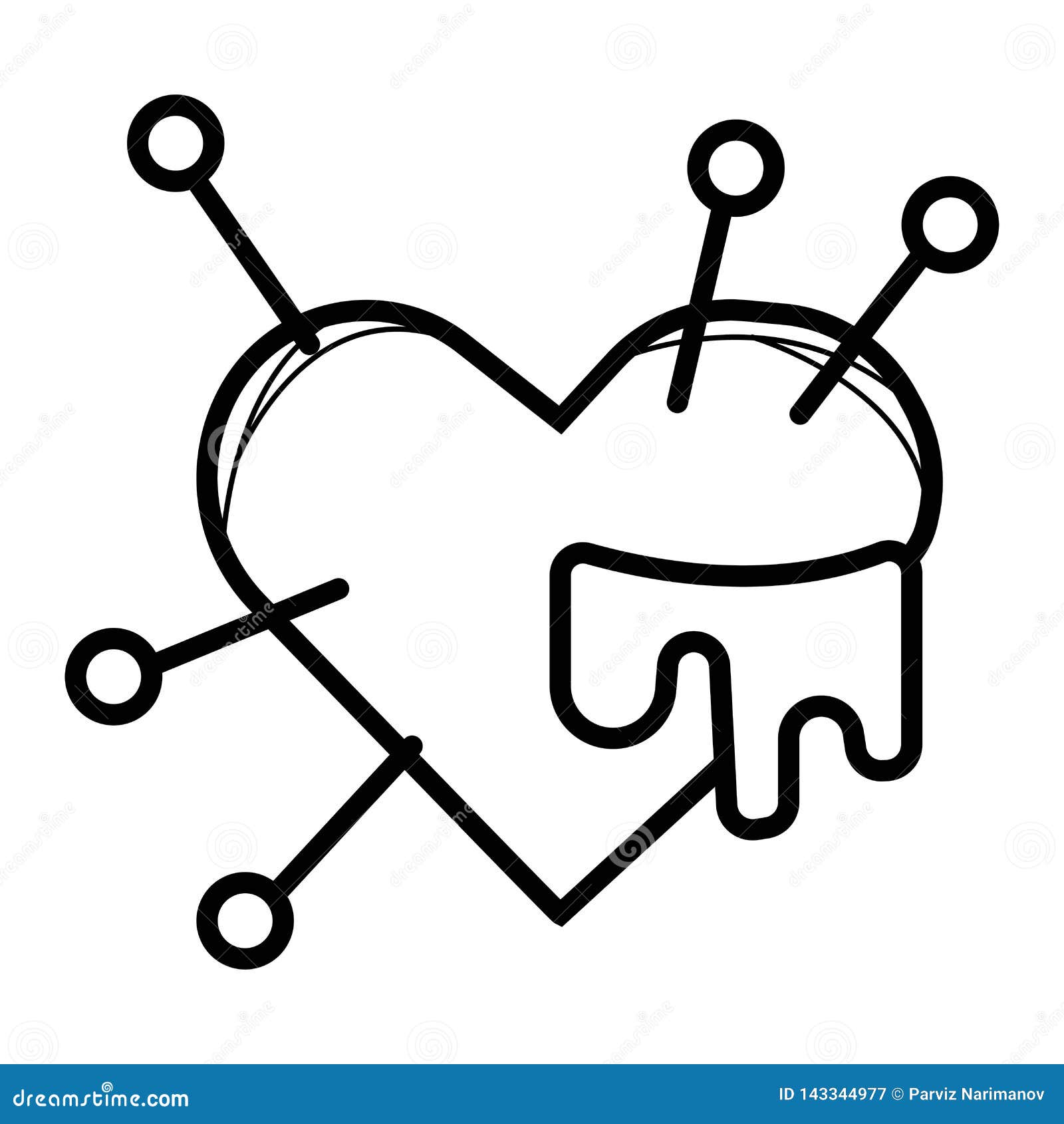 Bleeding Heart icon stock illustration. Illustration of drip - 143344977