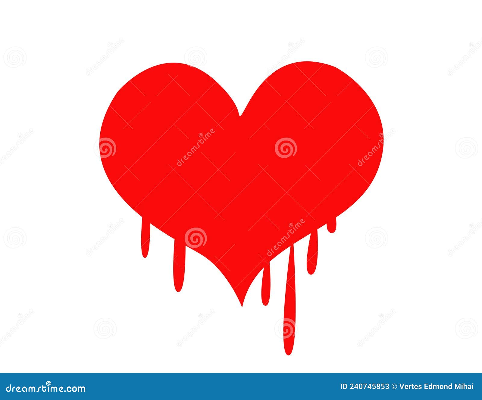 Bleeding Heart Vector Illustration Stock Vector - Illustration of ...