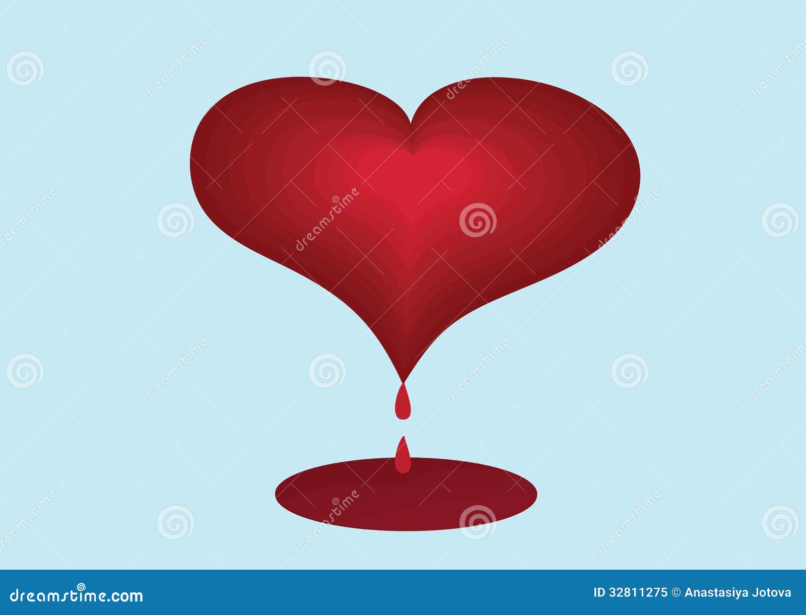 Bleeding heart stock illustration. Illustration of heart - 32811275