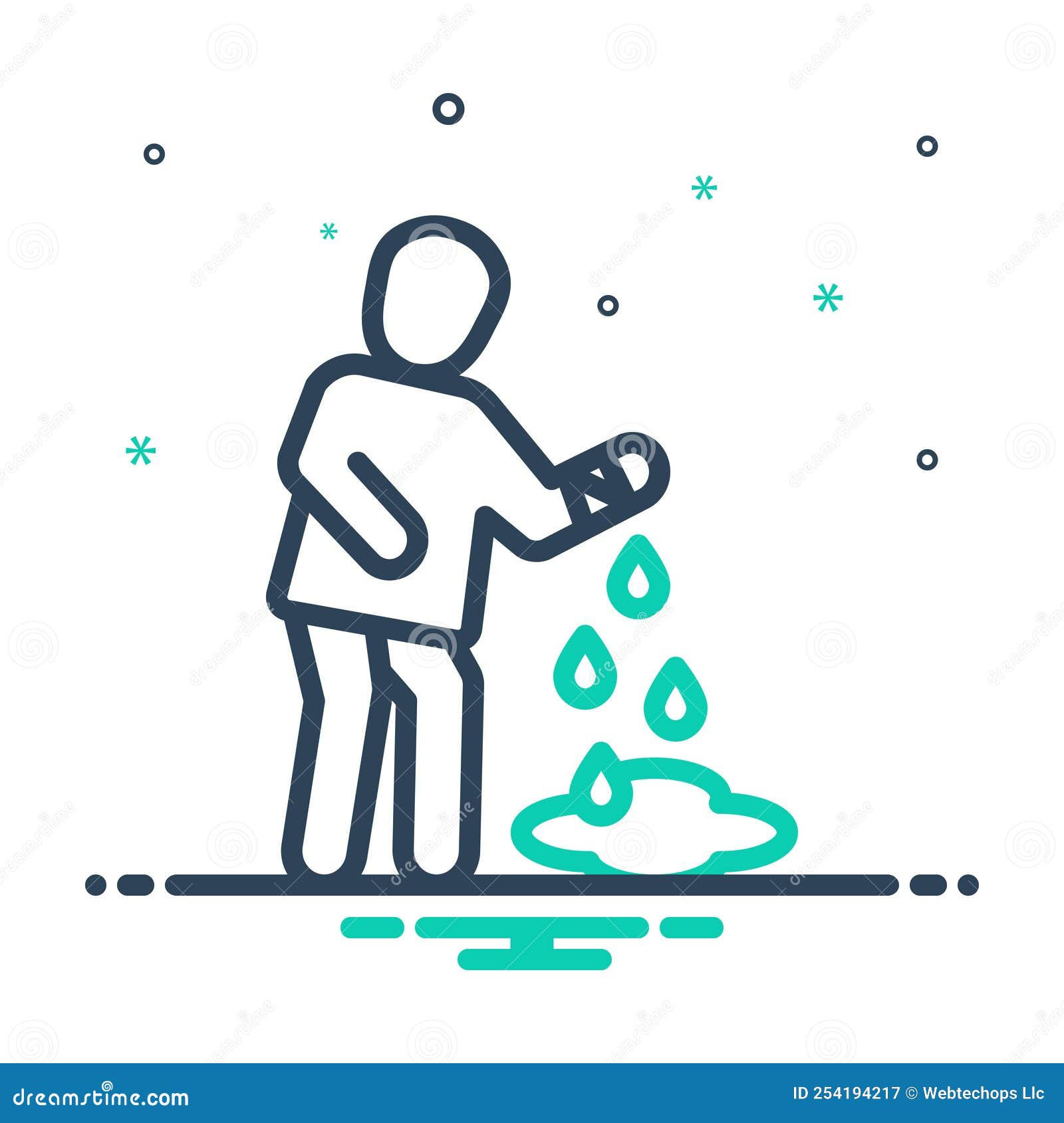 Mix Icon for Bleeding, Injury and Blood Stock Illustration ...