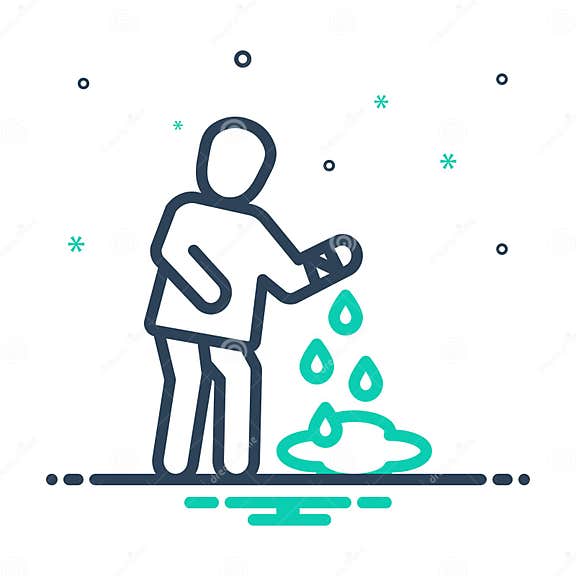 Mix Icon for Bleeding, Injury and Blood Stock Illustration ...