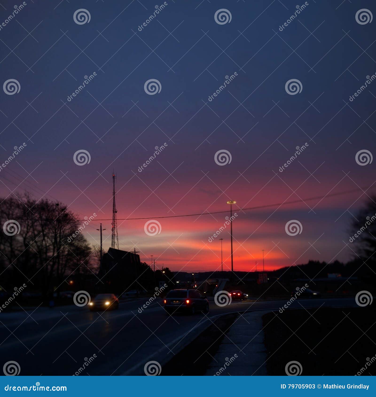 Bleeding sky stock image. Image of river, cries, setting - 79705903