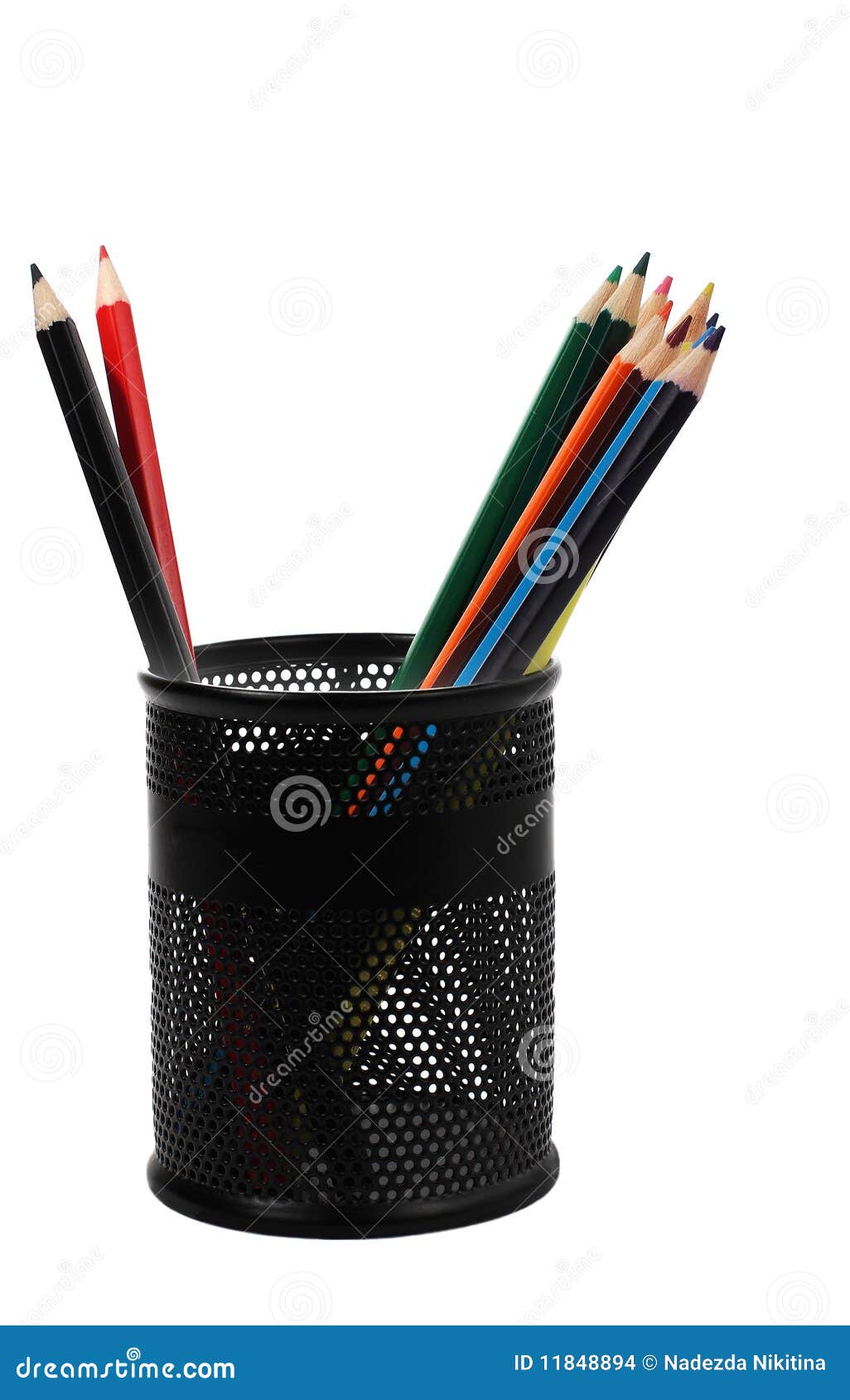 Bleistifte in einem Glas stockfoto. Bild von anstrich - 11848894