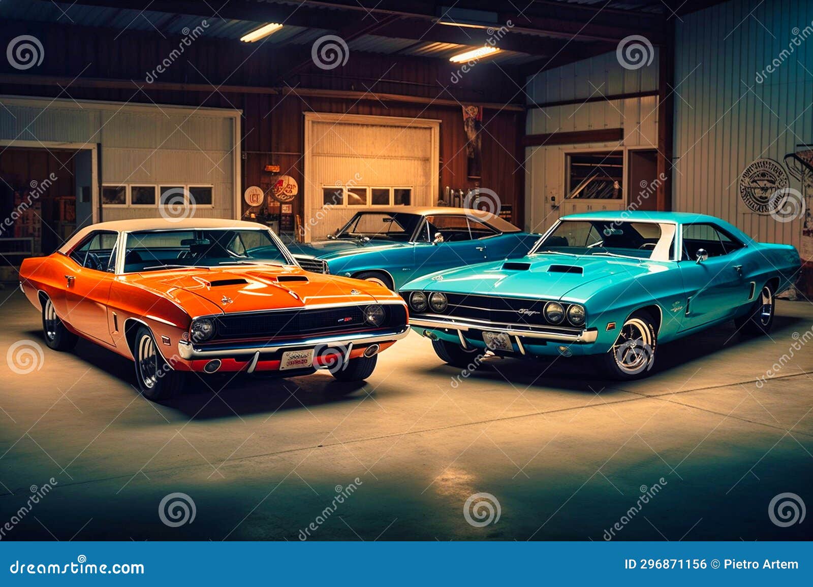 Blend Every Muscle Car Together, Generative AI Stock Photo - Image of ...