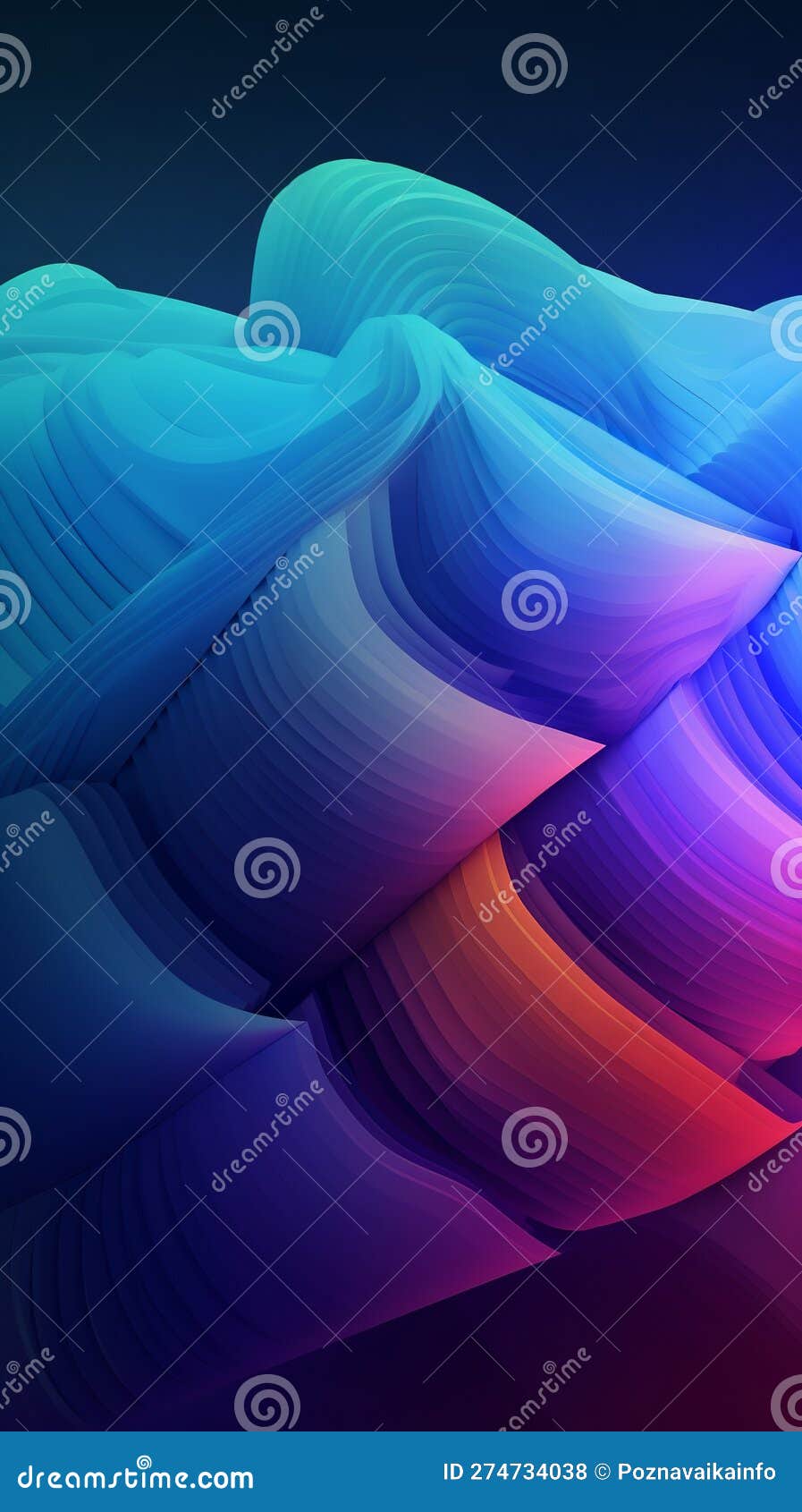 Space Vibrant Colors Geometric Shapes Abstract Patterns Movement And ...