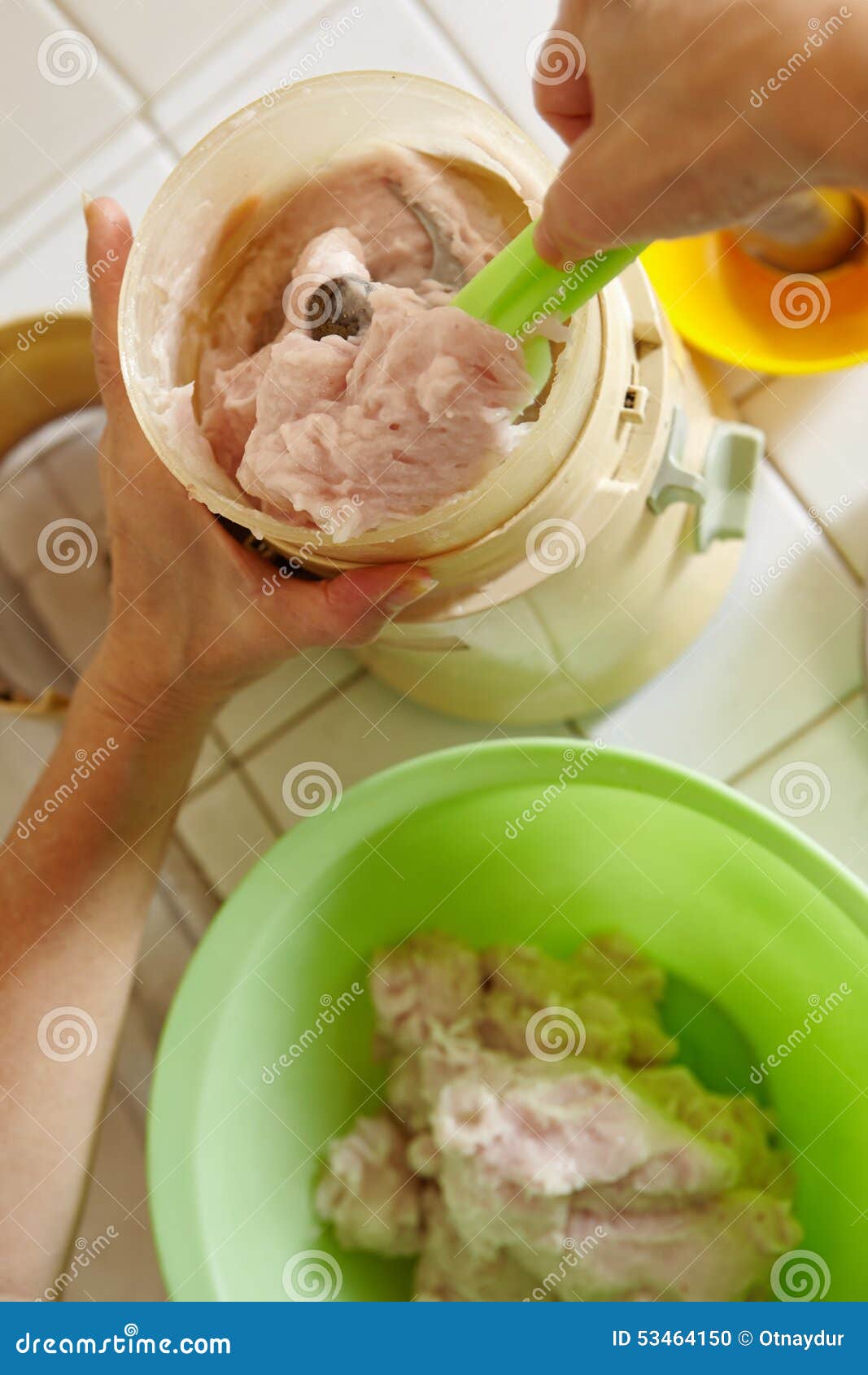 Blend the ingredient stock photo. Image of flour, finger - 53464150