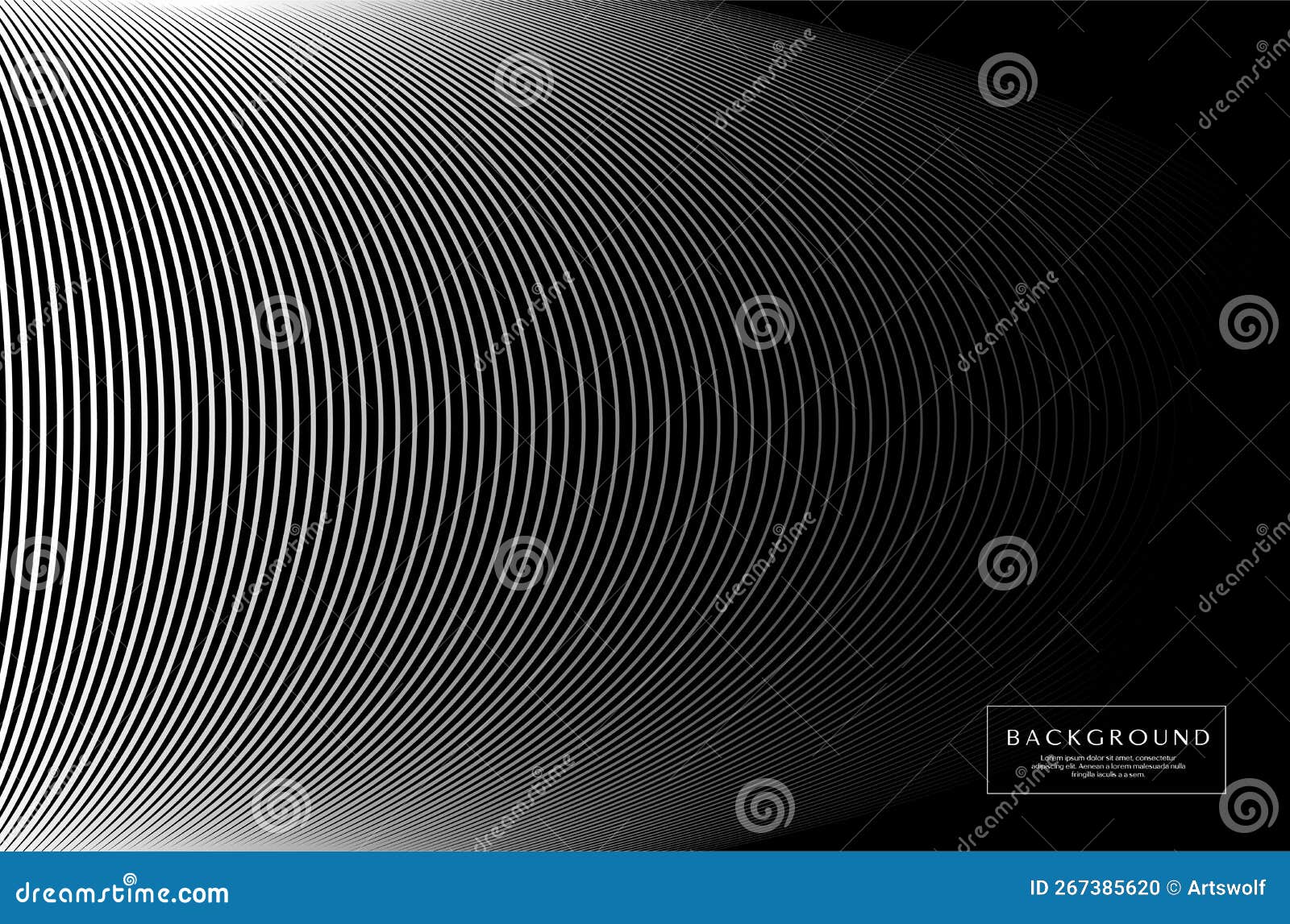 Blend Lines Background in Black White Color. Background of Blended ...