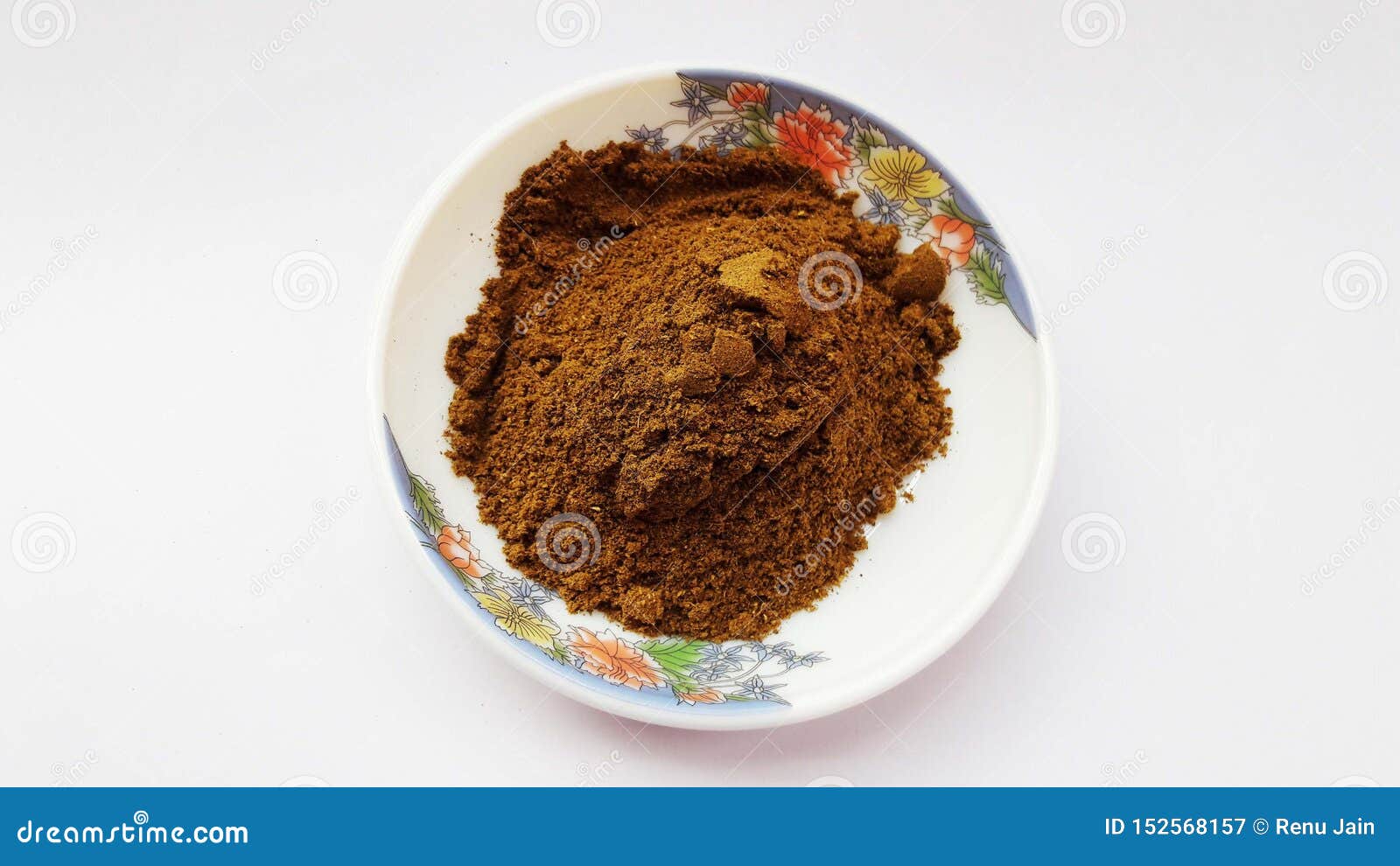 Blend Mix Spices Powder on White Background Stock Image - Image of ...