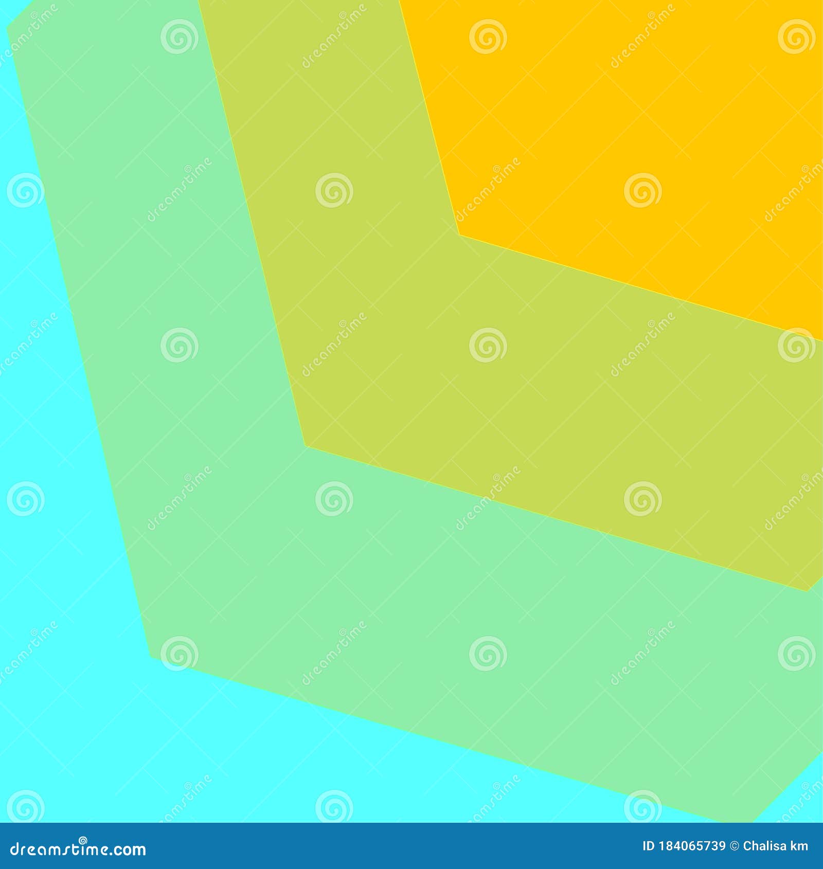 Blend of Multi Colored Pentagon Stock Illustration - Illustration of ...