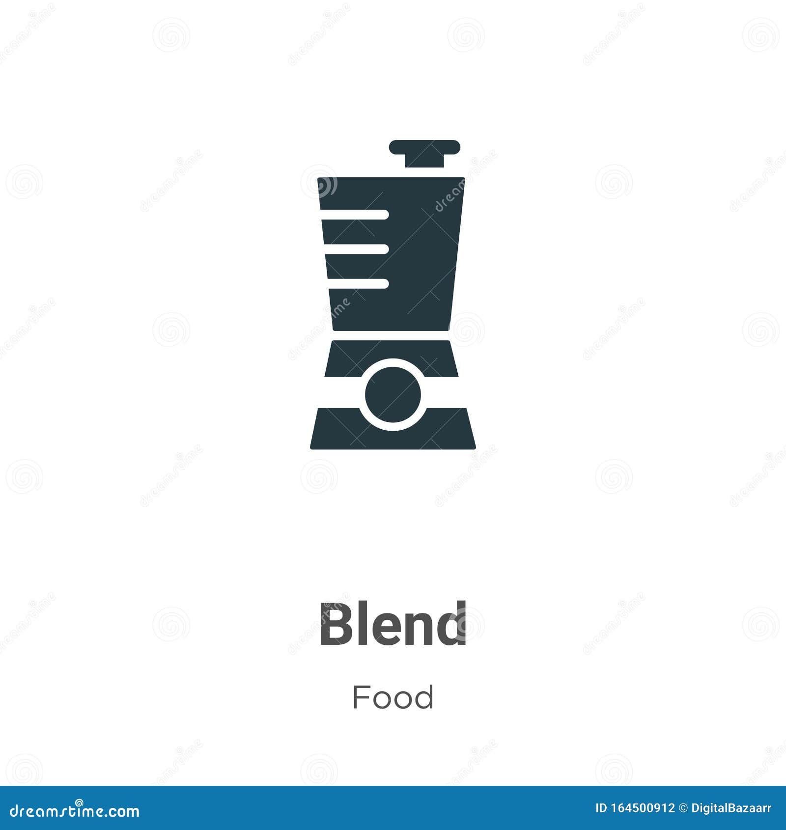 Blend Vector Icon on White Background. Flat Vector Blend Icon Symbol ...
