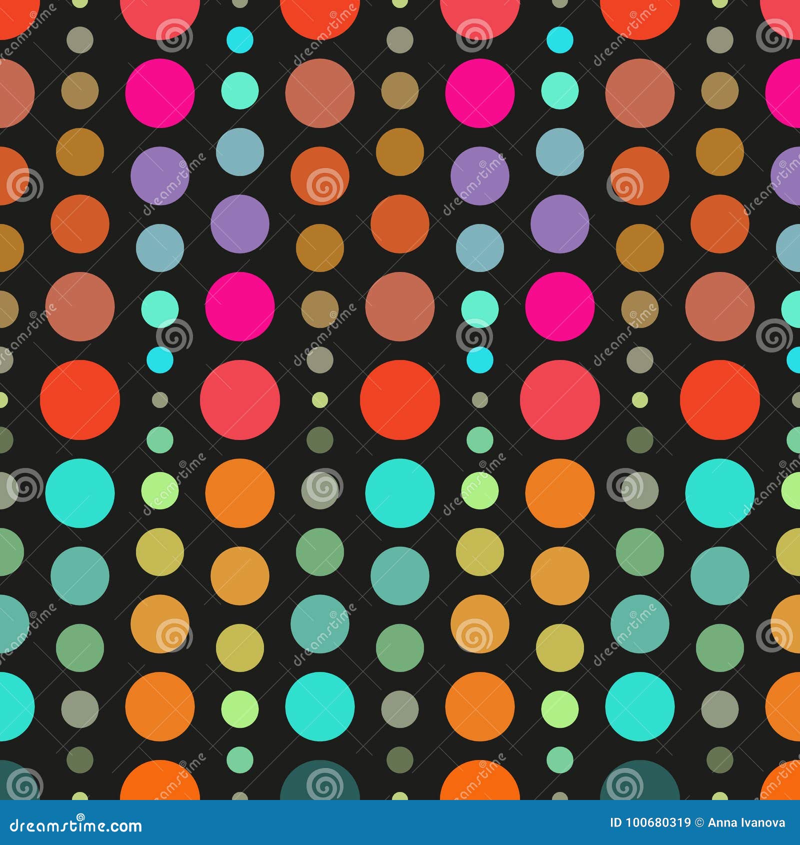 Blended Circles Seamless Pattern Stock Vector - Illustration of order ...