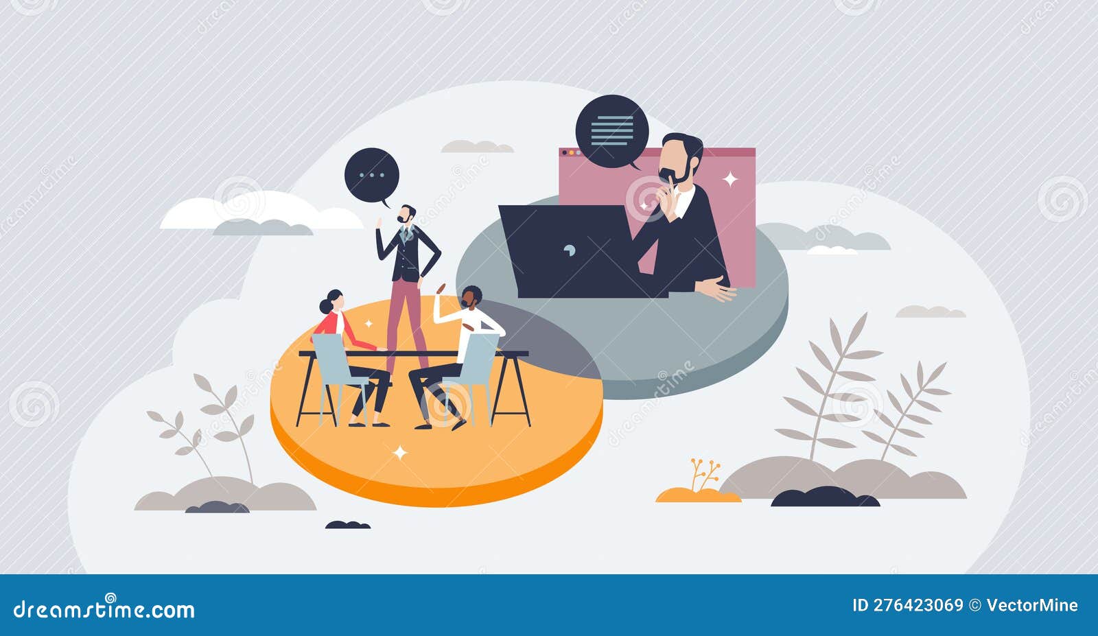 Blended Learning Icon Vector Sign And Symbol Isolated On White ...