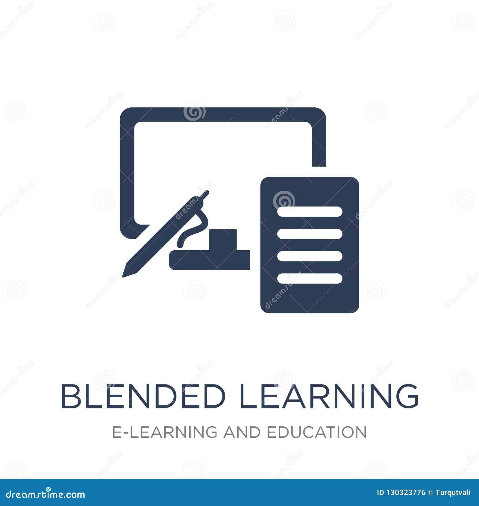 Blended Learning Icon. Trendy Flat Vector Blended Learning Icon ...