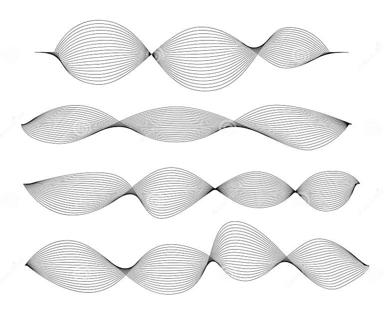 Blended Wave Patterns Modern Hi Tech Form Stock Vector - Illustration ...