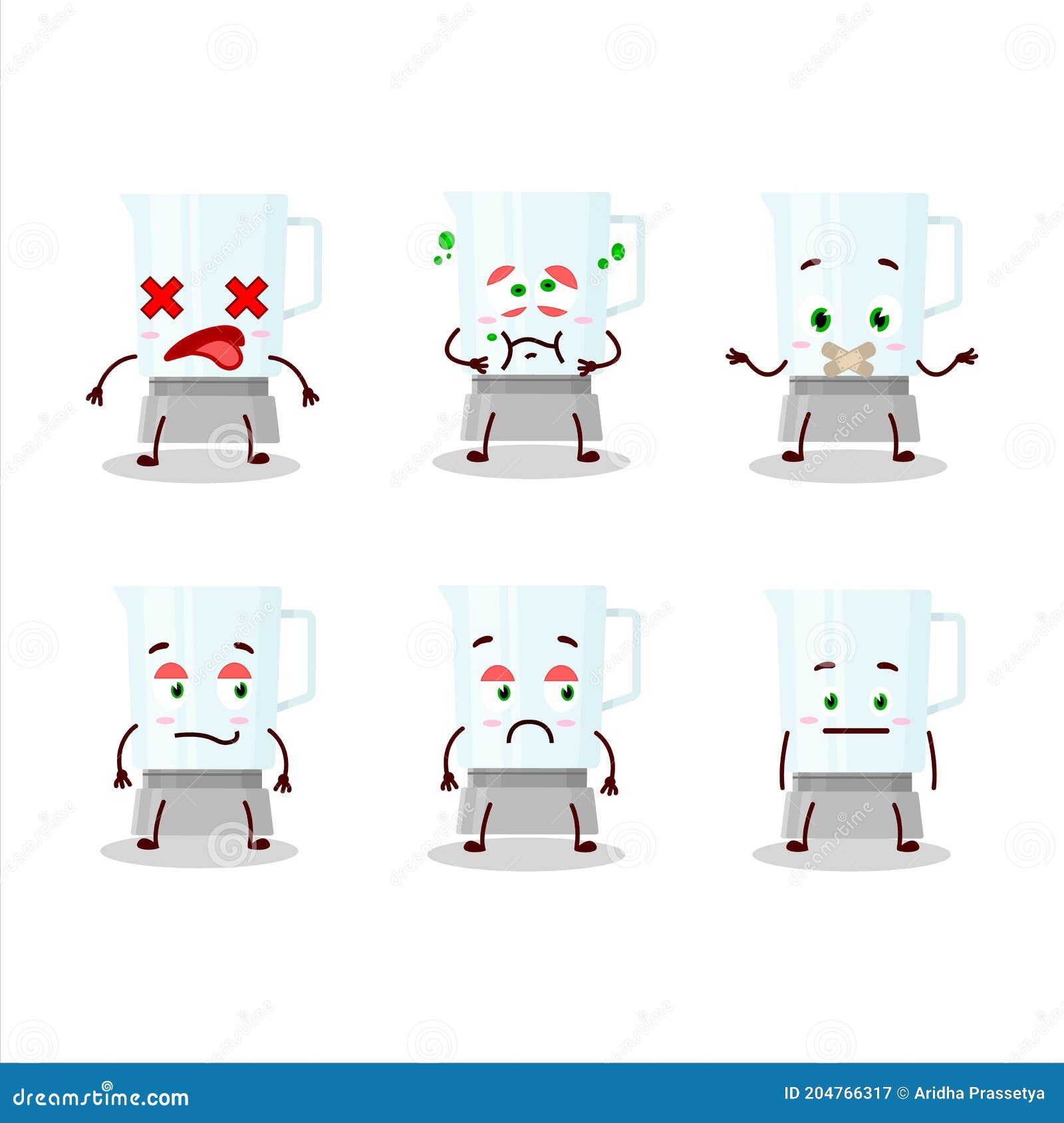 Blender Cartoon in Character with Nope Expression Stock Vector ...