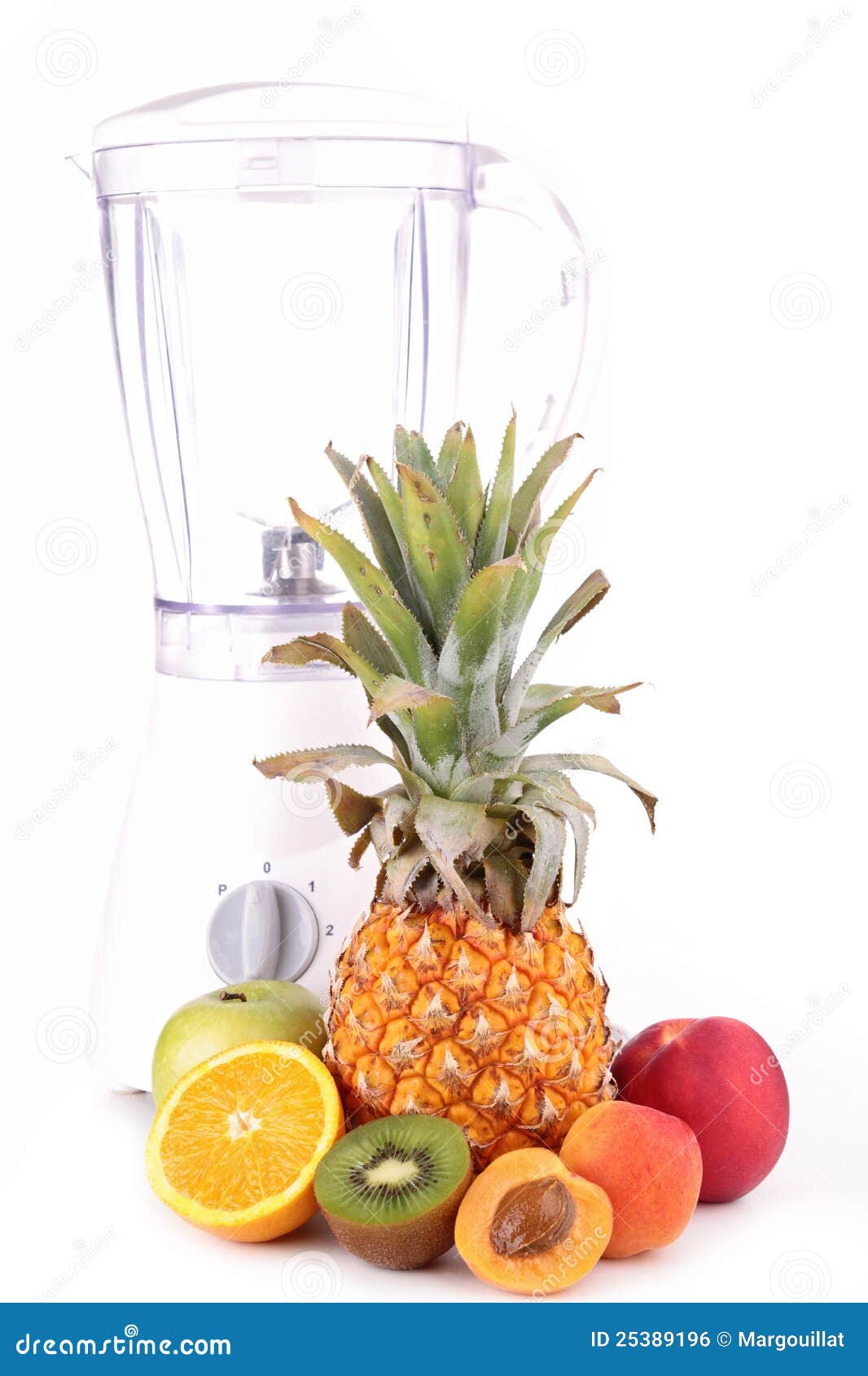 Blender with fruit stock photo. Image of smoothie, kiwi - 25389196