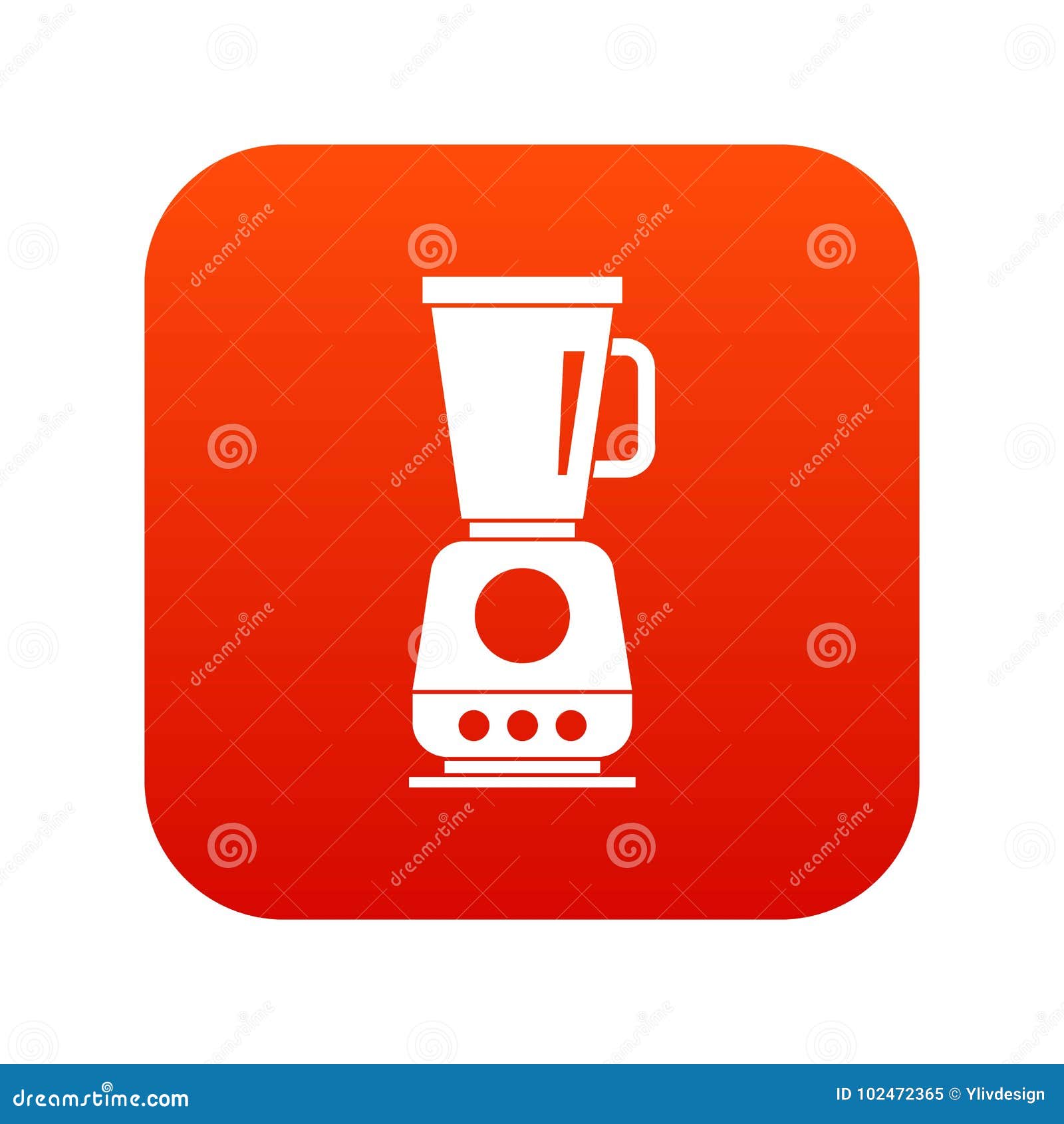 Blender icon digital red stock vector. Illustration of icon - 102472365