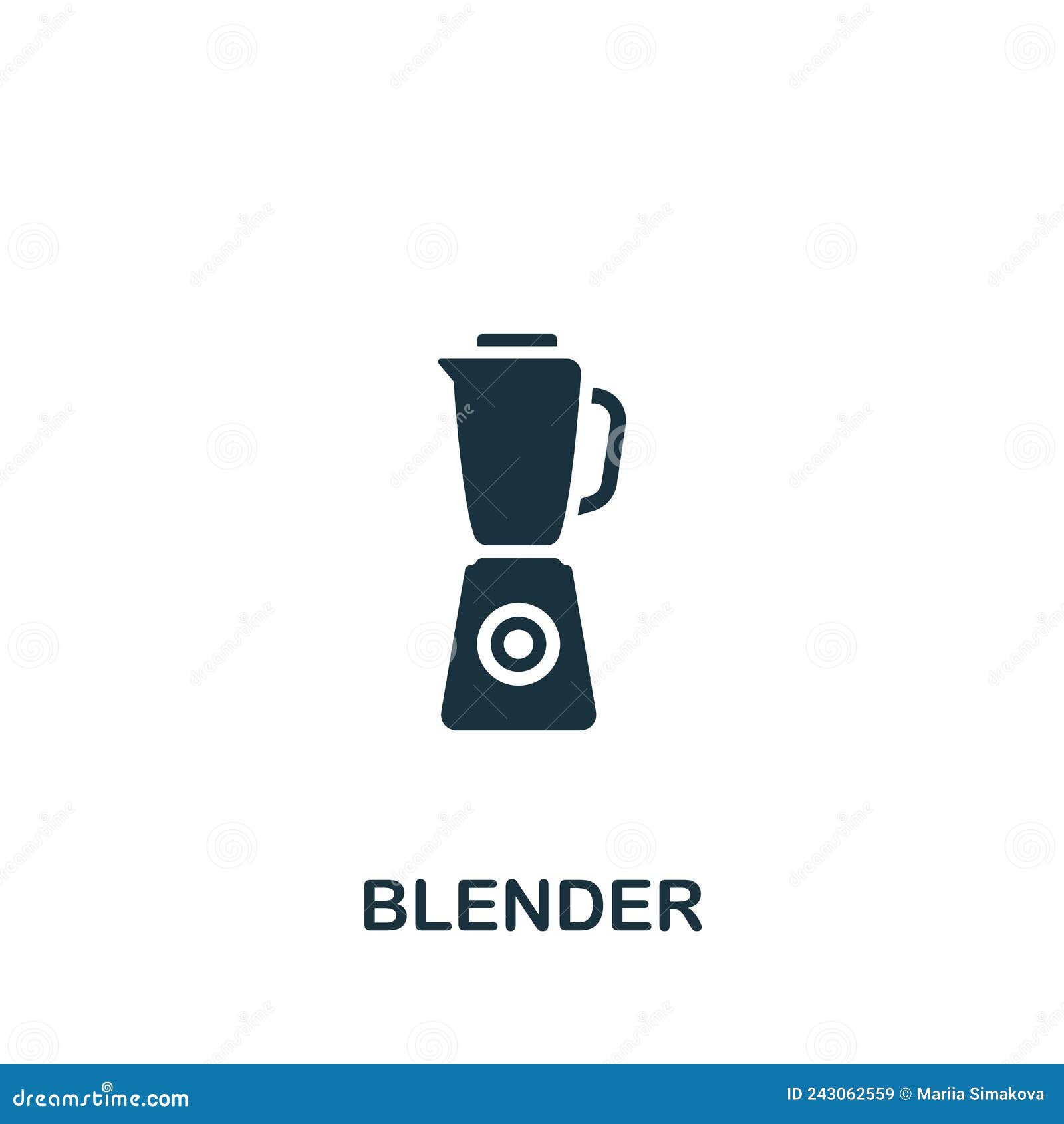 Blender Icon. Monochrome Simple Icon for Templates, Web Design and ...