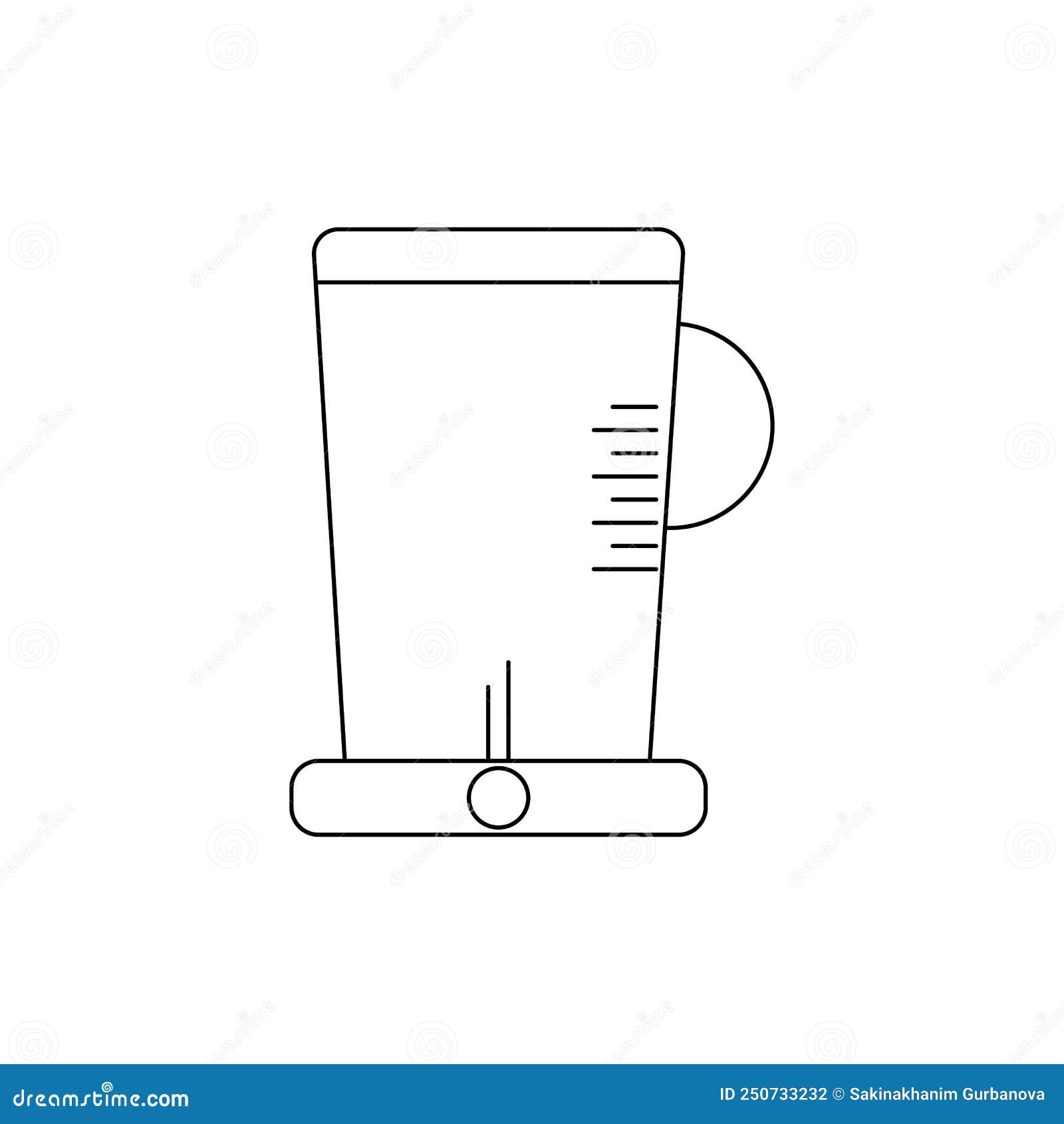 Blender line icon stock vector. Illustration of mixing - 250733232