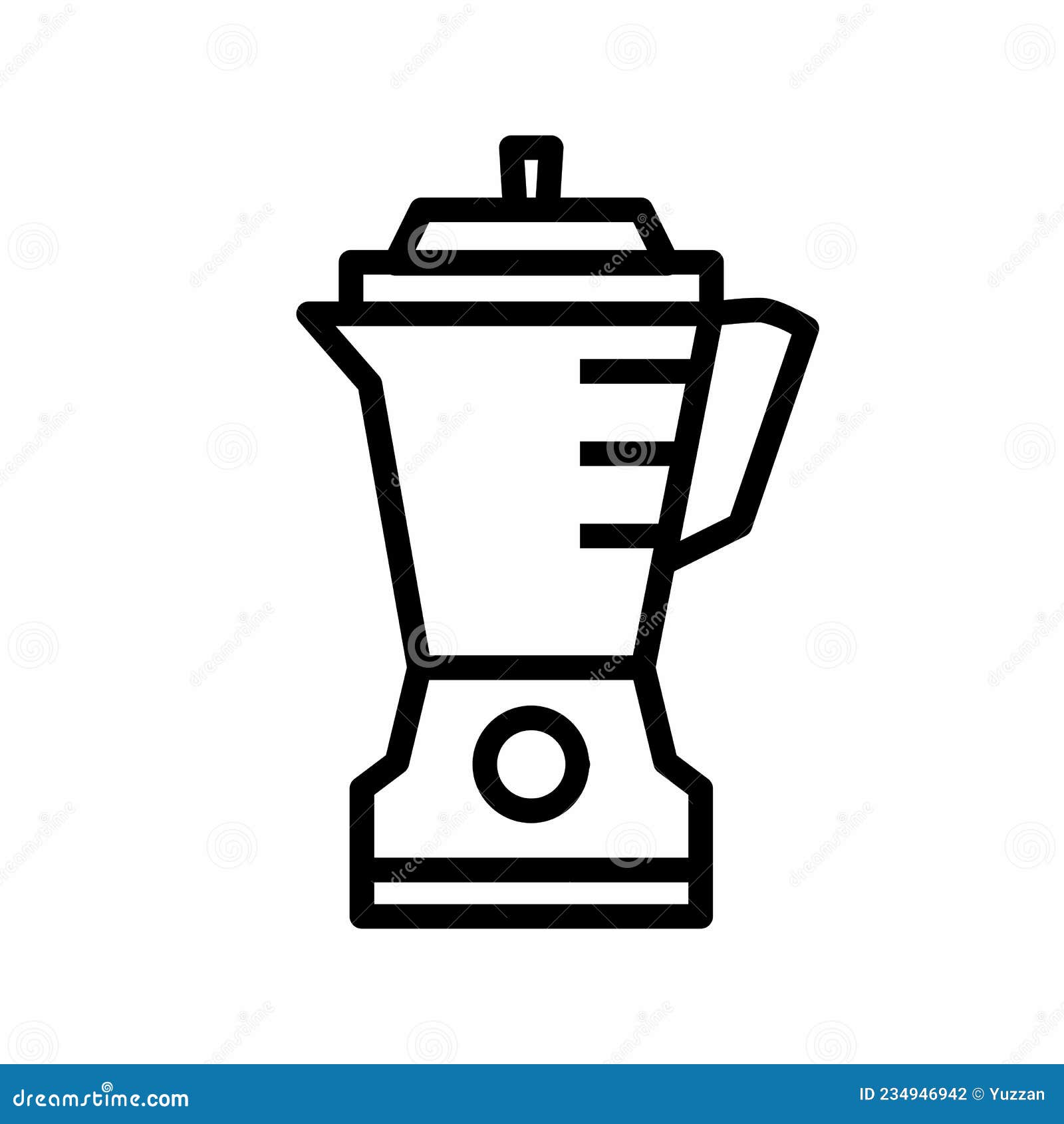 Blender Outline Vector Icon Illustration Stock Vector - Illustration of ...