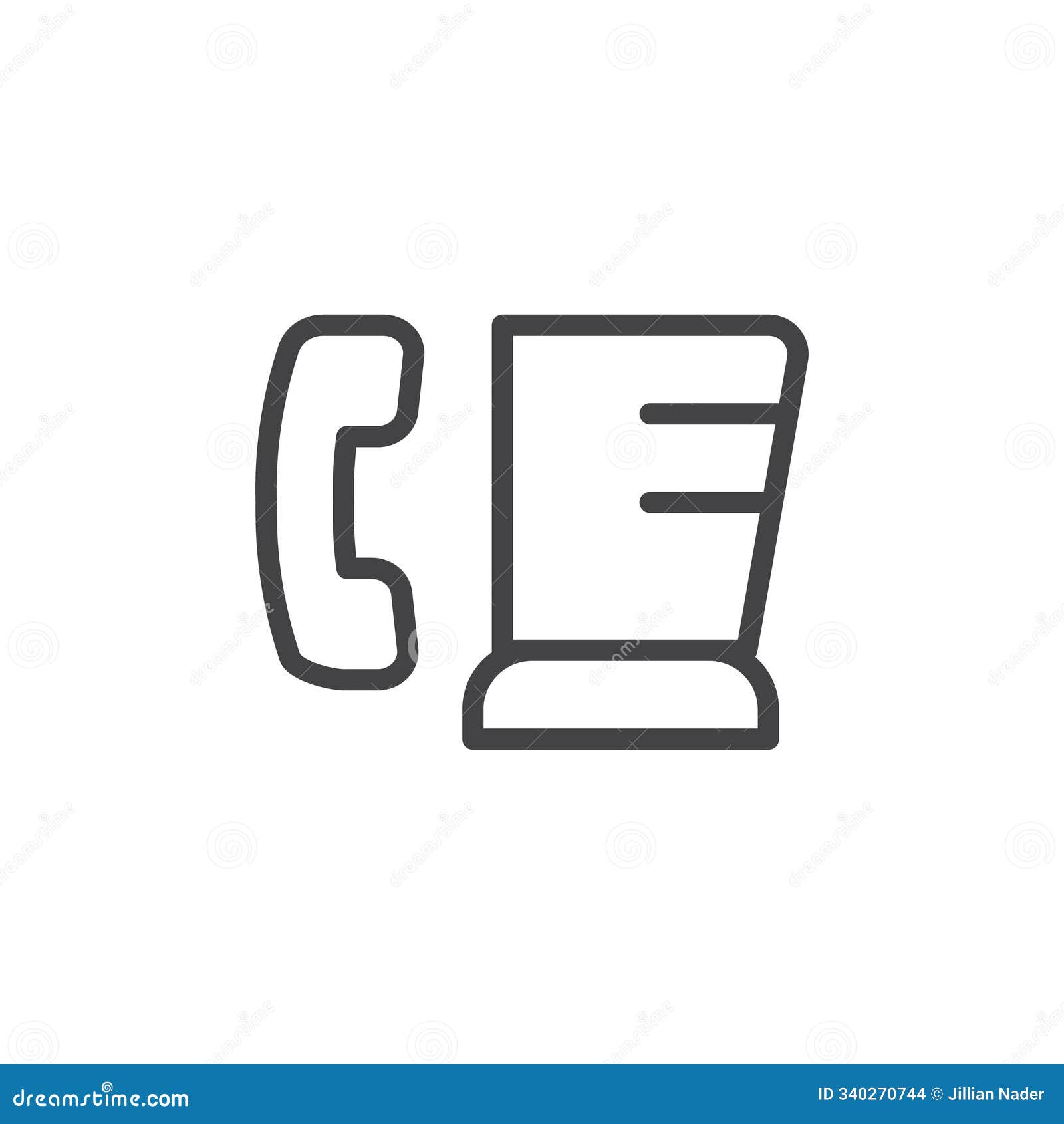 Blender Phone Icon Thin Outline Art Symbol Stock Vector - Illustration ...
