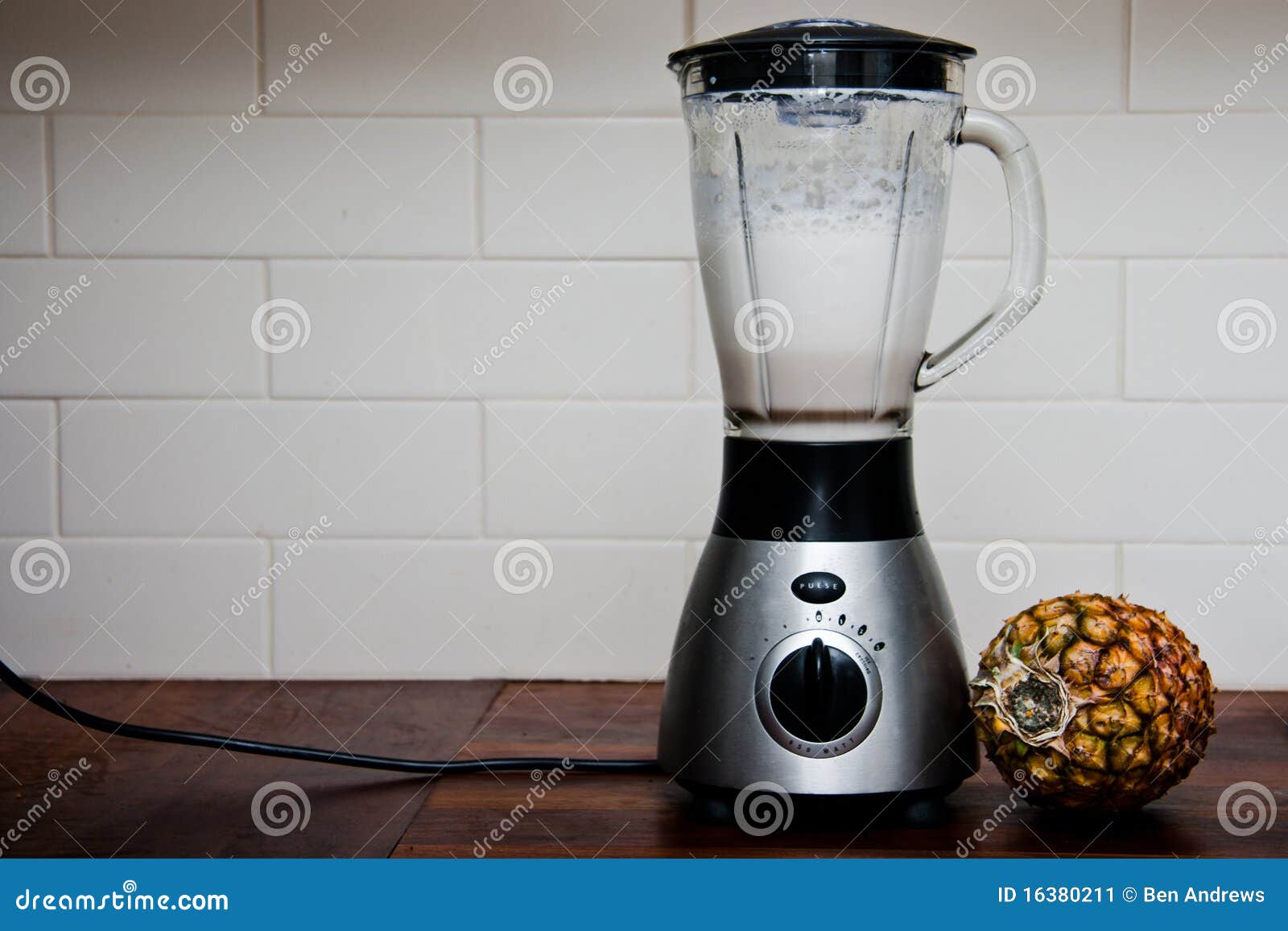 Blender and Pineapple stock image. Image of domestic - 16380211