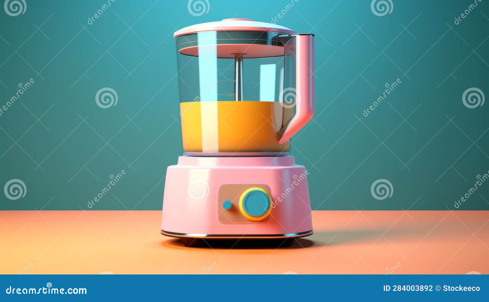 Minimalist 1980s Blender with Realistic Stylized Design Stock ...