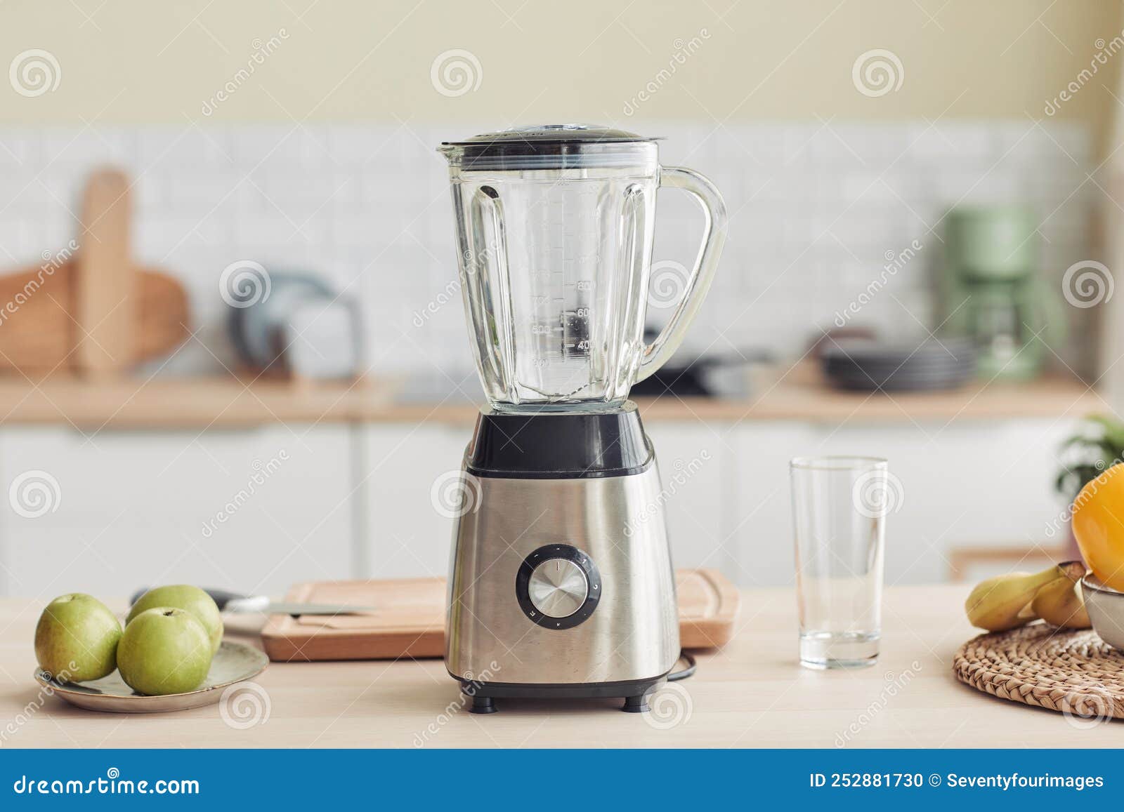 Blender in Yellow Kitchen stock photo. Image of table - 252881730
