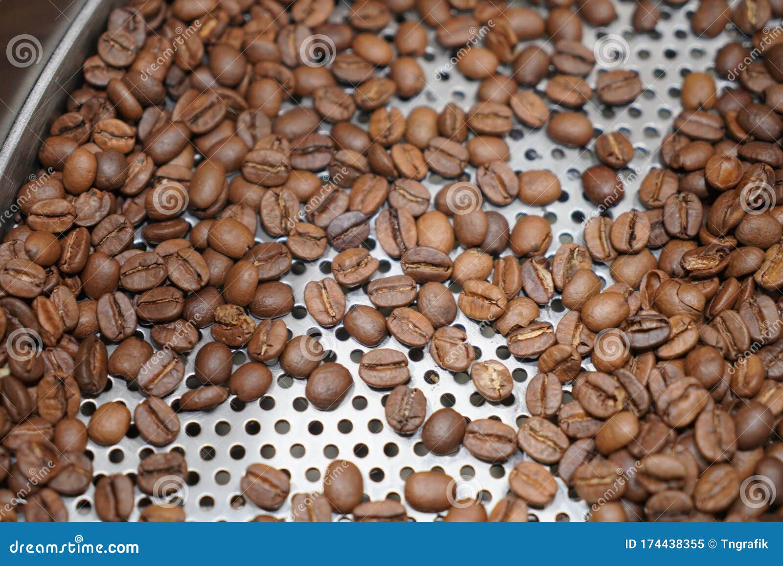Coffee Beans Inside Coffee Maker Stock Image - Image of filter, handful ...