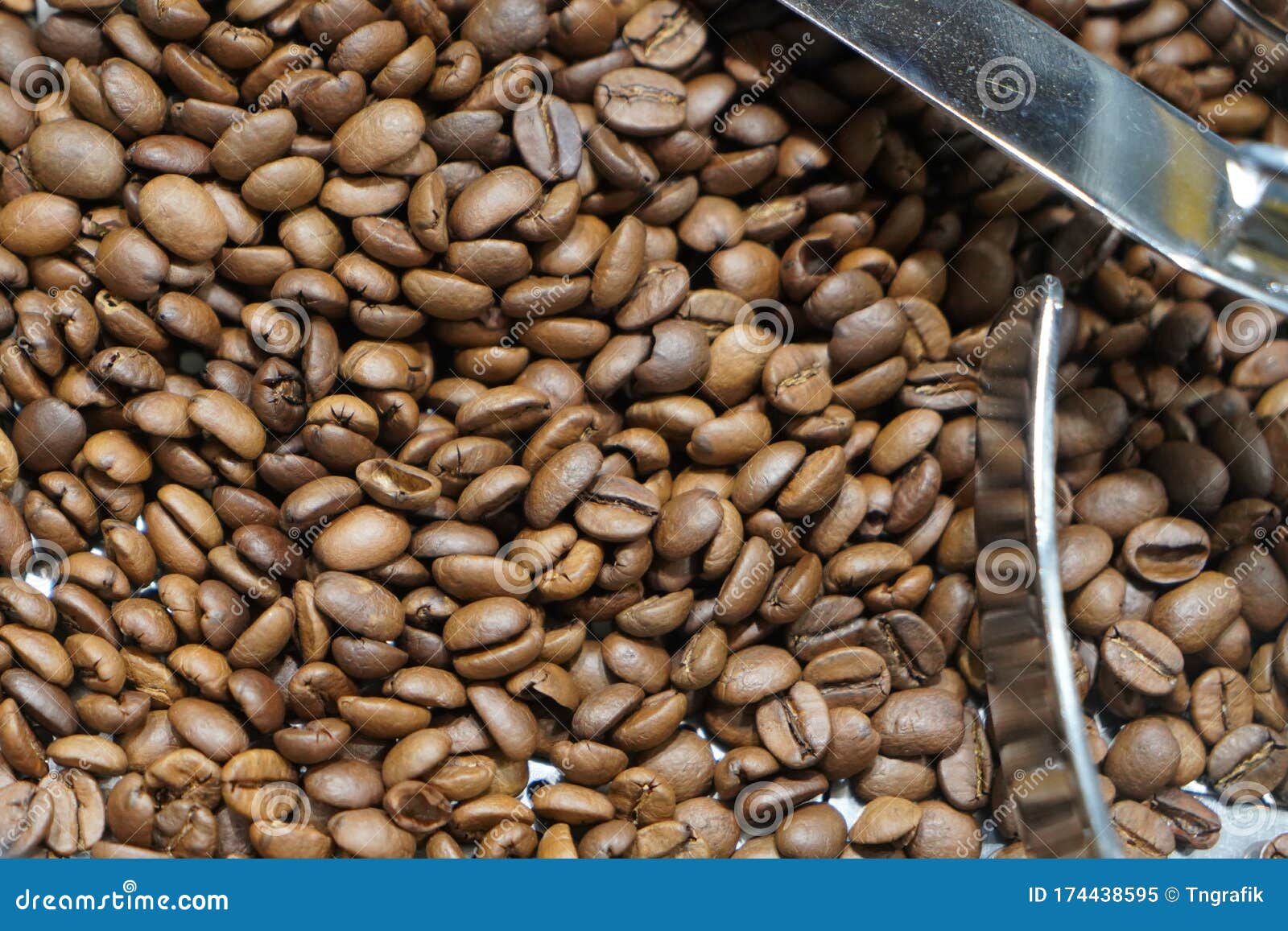 Coffee Beans Inside Coffee Maker Stock Image - Image of dark, beverage ...