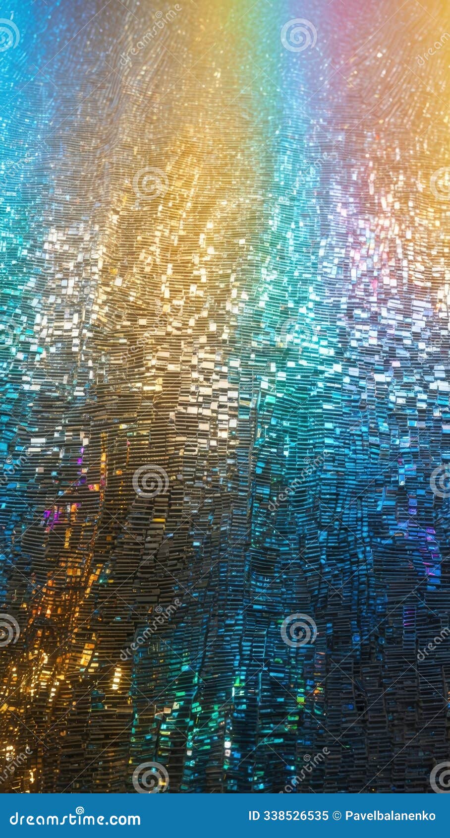 Blending of Different Colors in an Abstract Art Form Stock Illustration ...