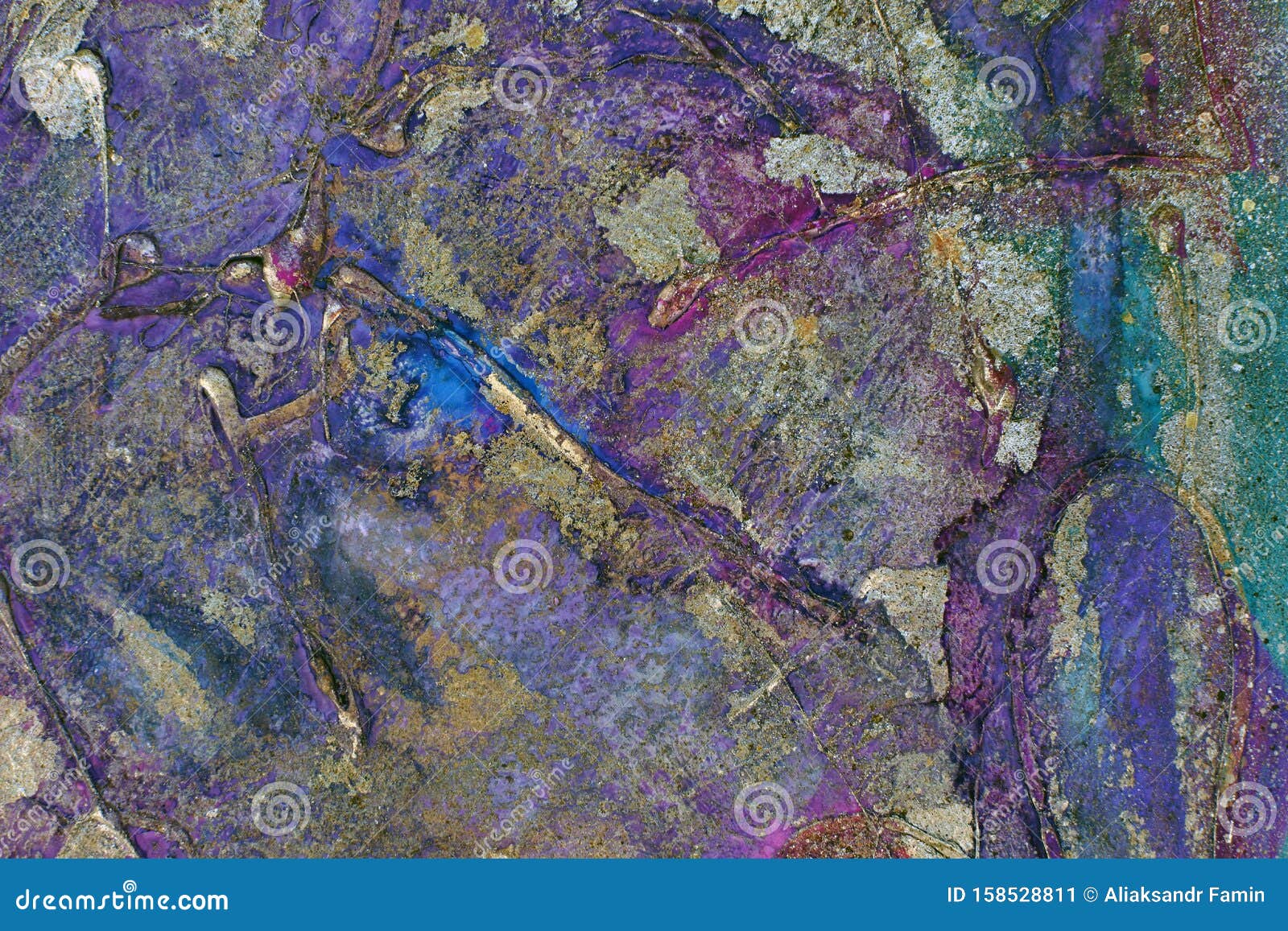 Background with Metal Oxidation Effect. Blending Shades of Purple and ...