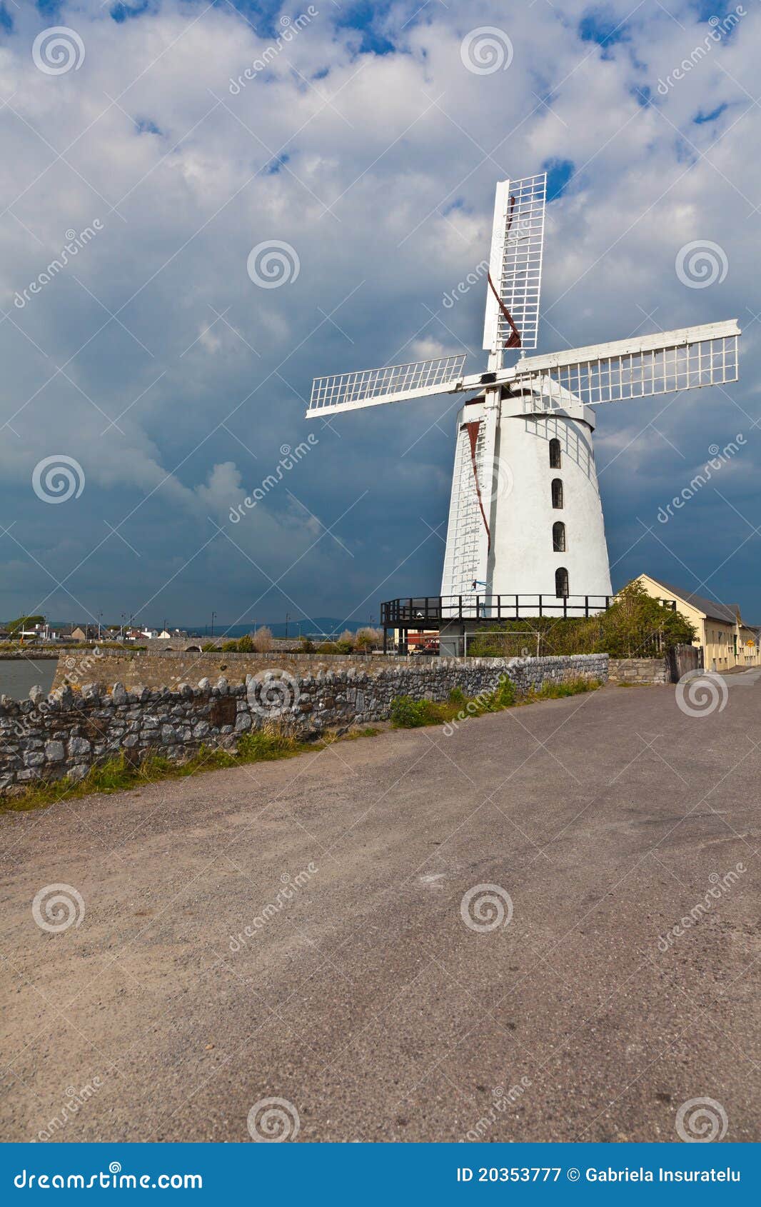 Blennerville windmill stock image. Image of blue, vertical - 20353777