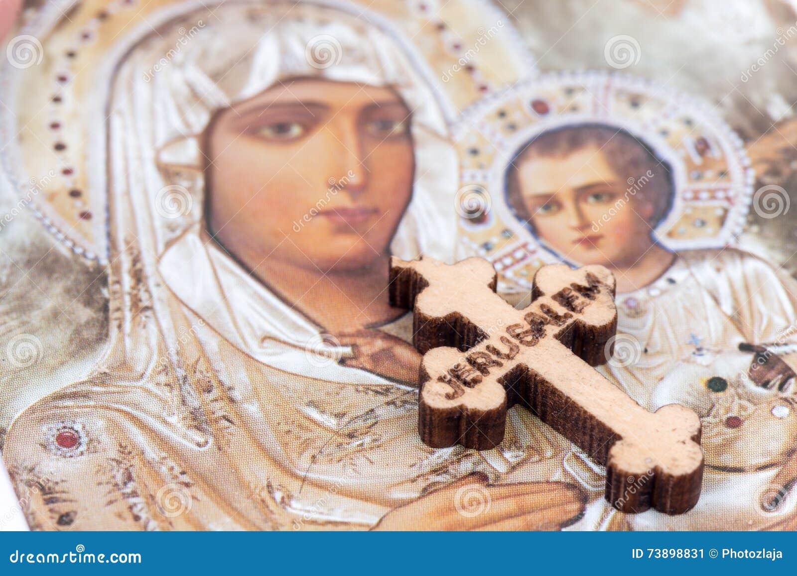 Blessed Christian Cross in Jerusalem Stock Image - Image of blackboard ...