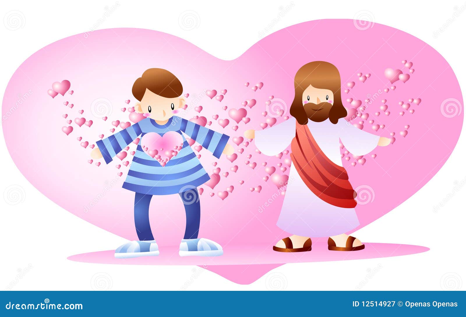 Blessed kid stock vector. Illustration of person, lord - 12514927