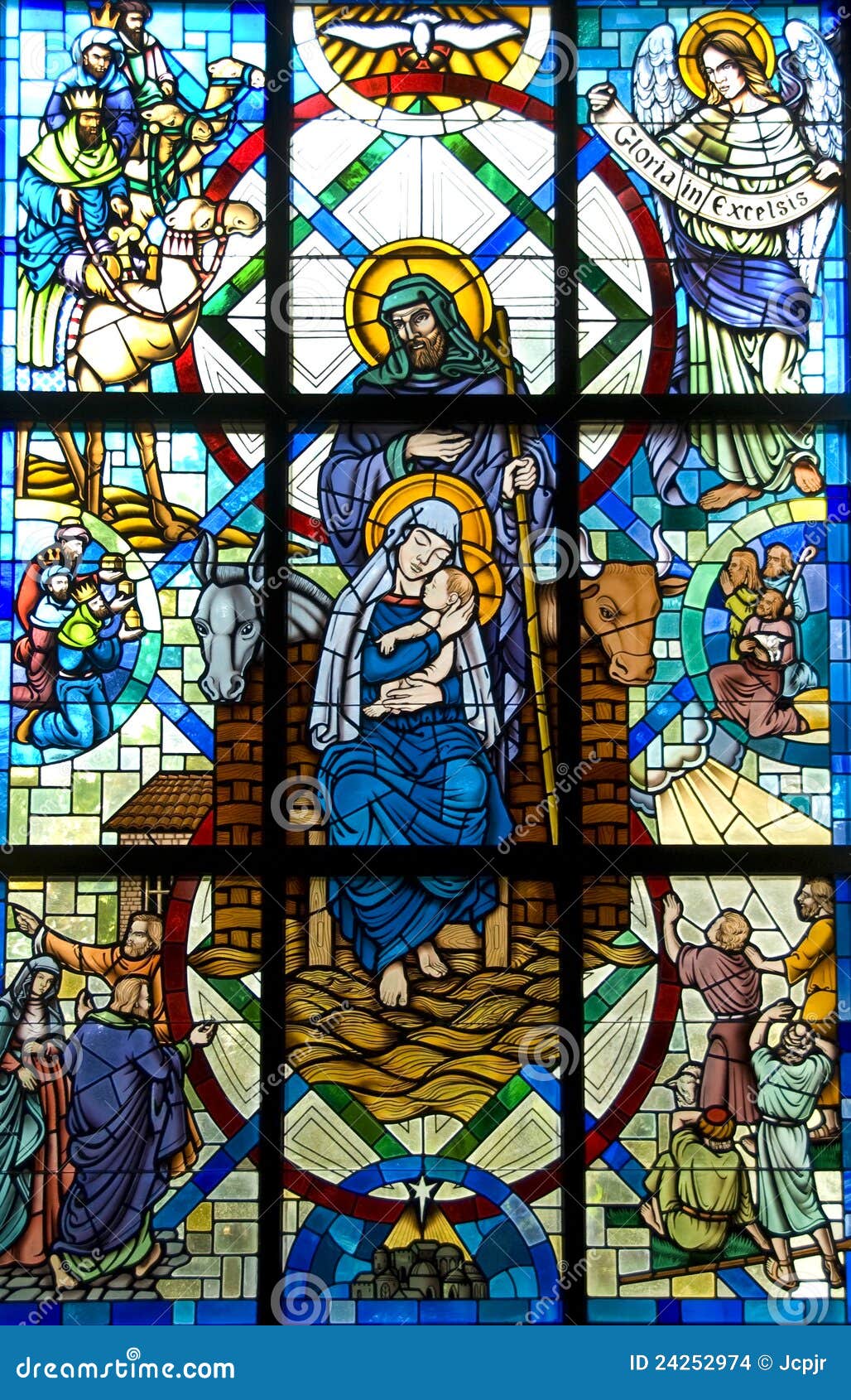 Blessed Mother Child Jesus and Joseph Stock Photo - Image of baby, card ...