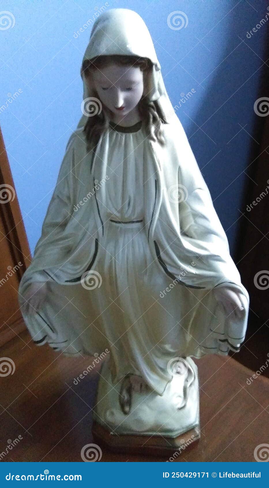 Blessed Mother stock image. Image of costume, bust, head - 250429171